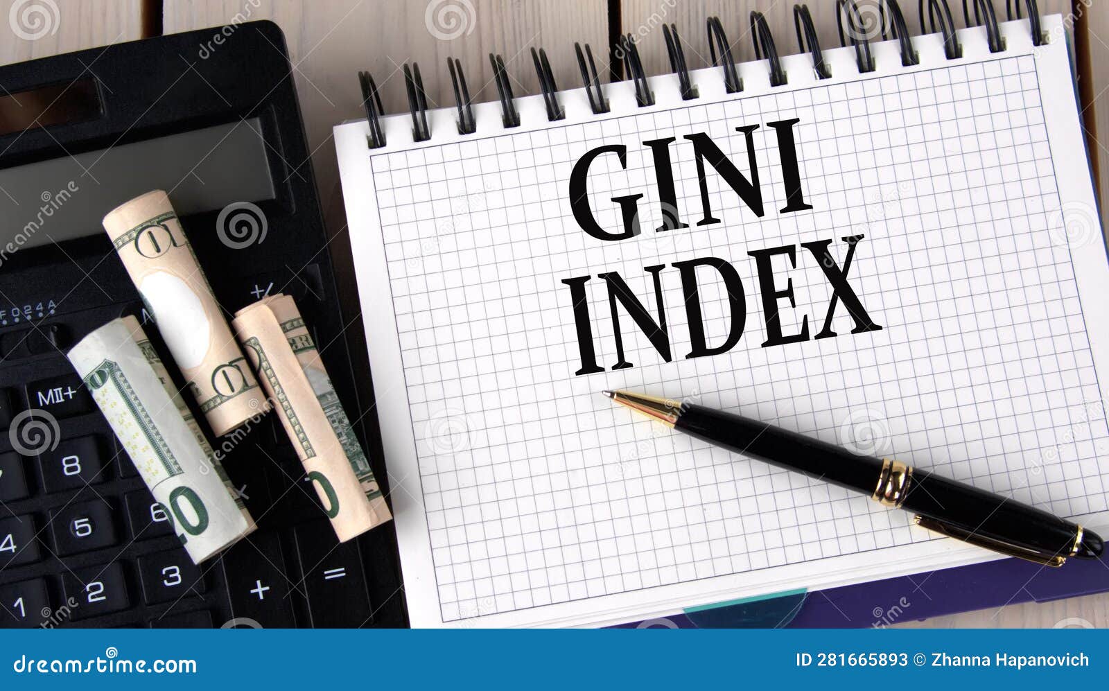 GINI INDEX Text Written On A Sticky With Pencil And Glasses Text ...