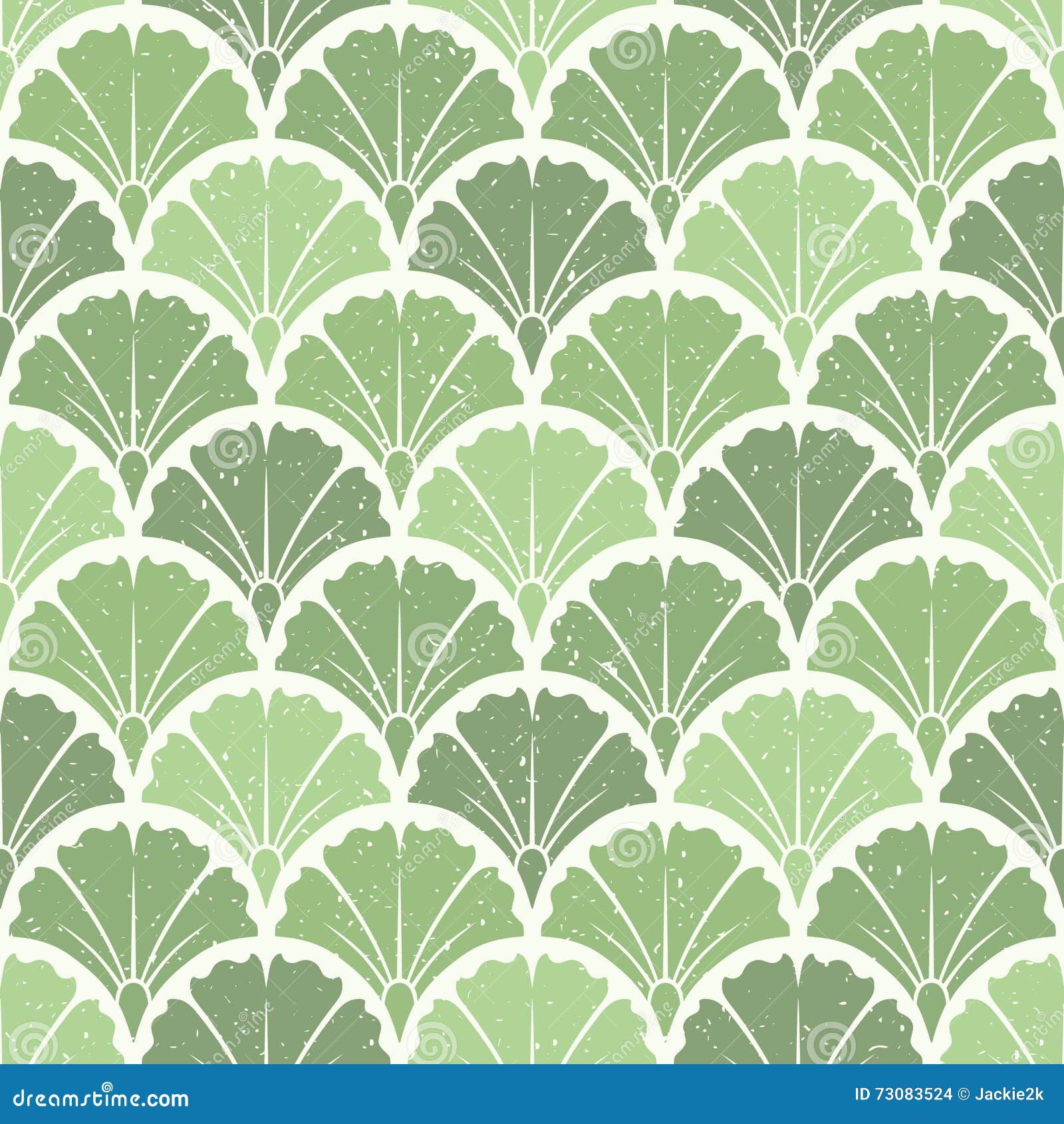 Ginkgo Leaves. Seamless Pattern. Stock Vector - Illustration of asian ...