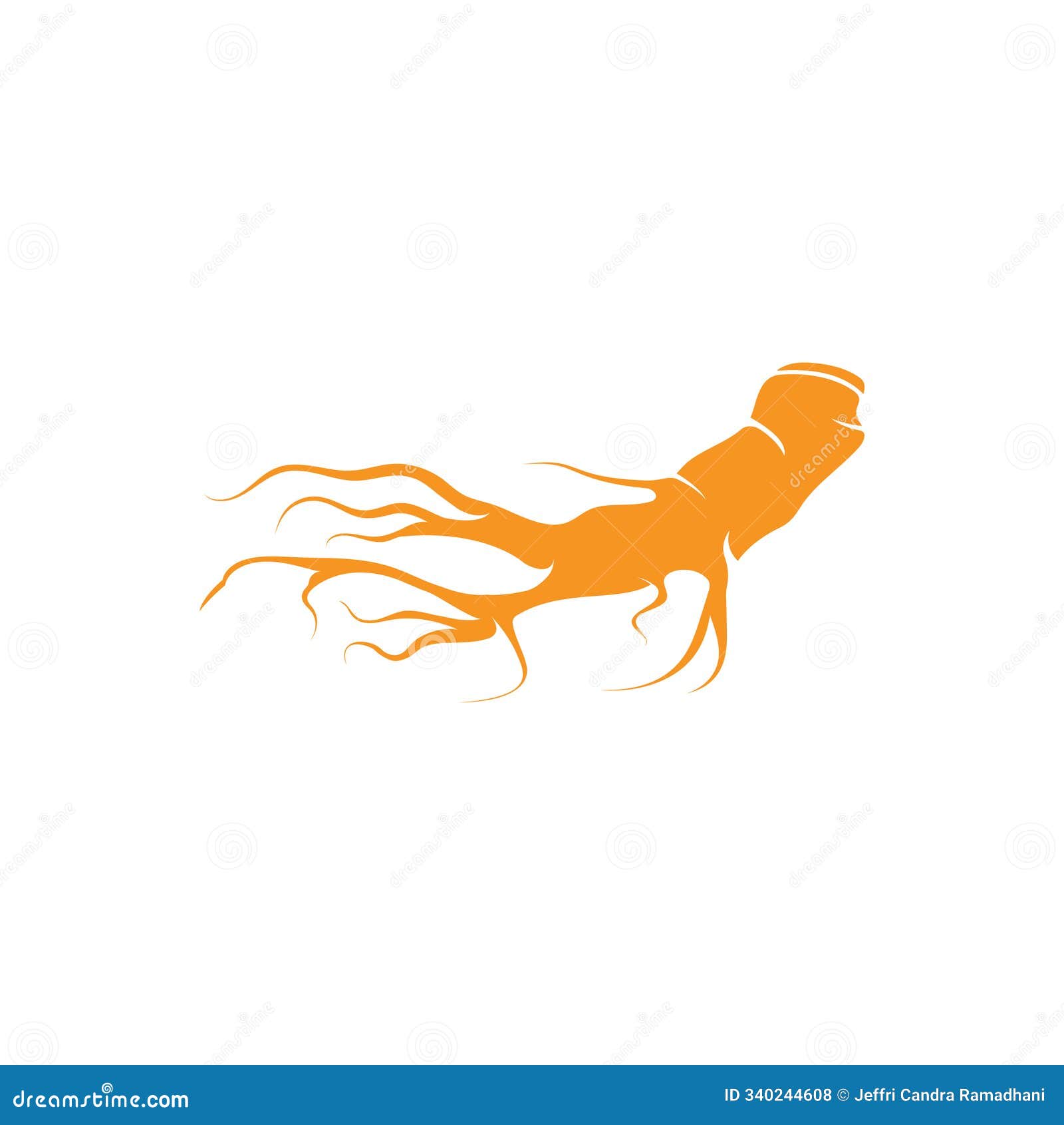 Ginseng Logo Design Template and Symbol Icon Stock Illustration ...