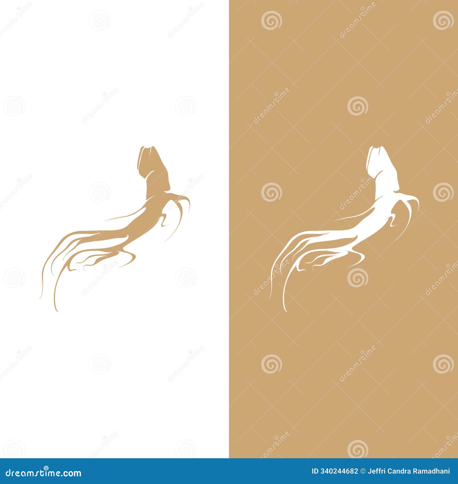 Ginseng Logo Design Template And Symbol Icon Vector Illustration ...