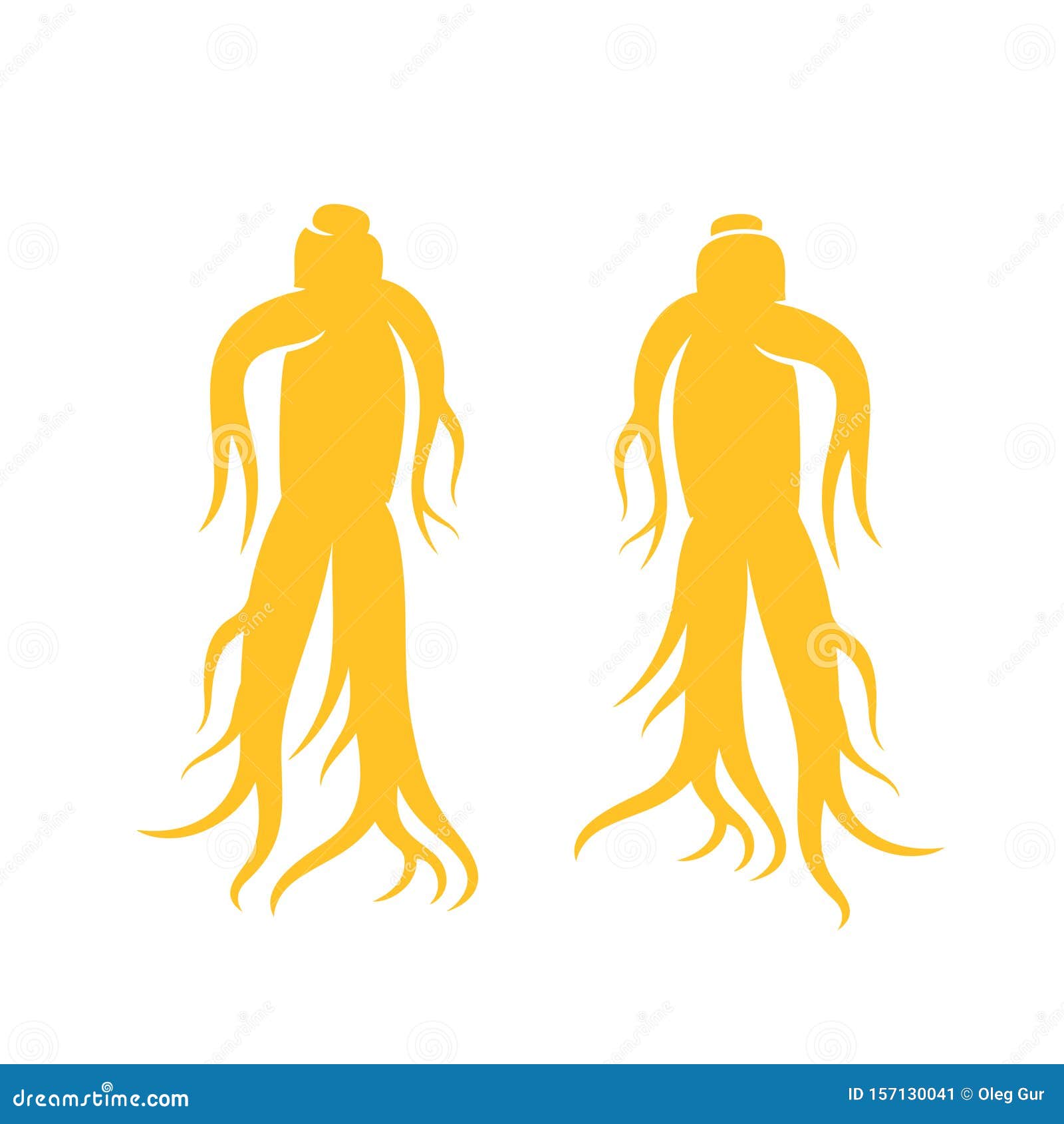 Ginseng Logo Design Template And Symbol Icon Vector Illustration ...
