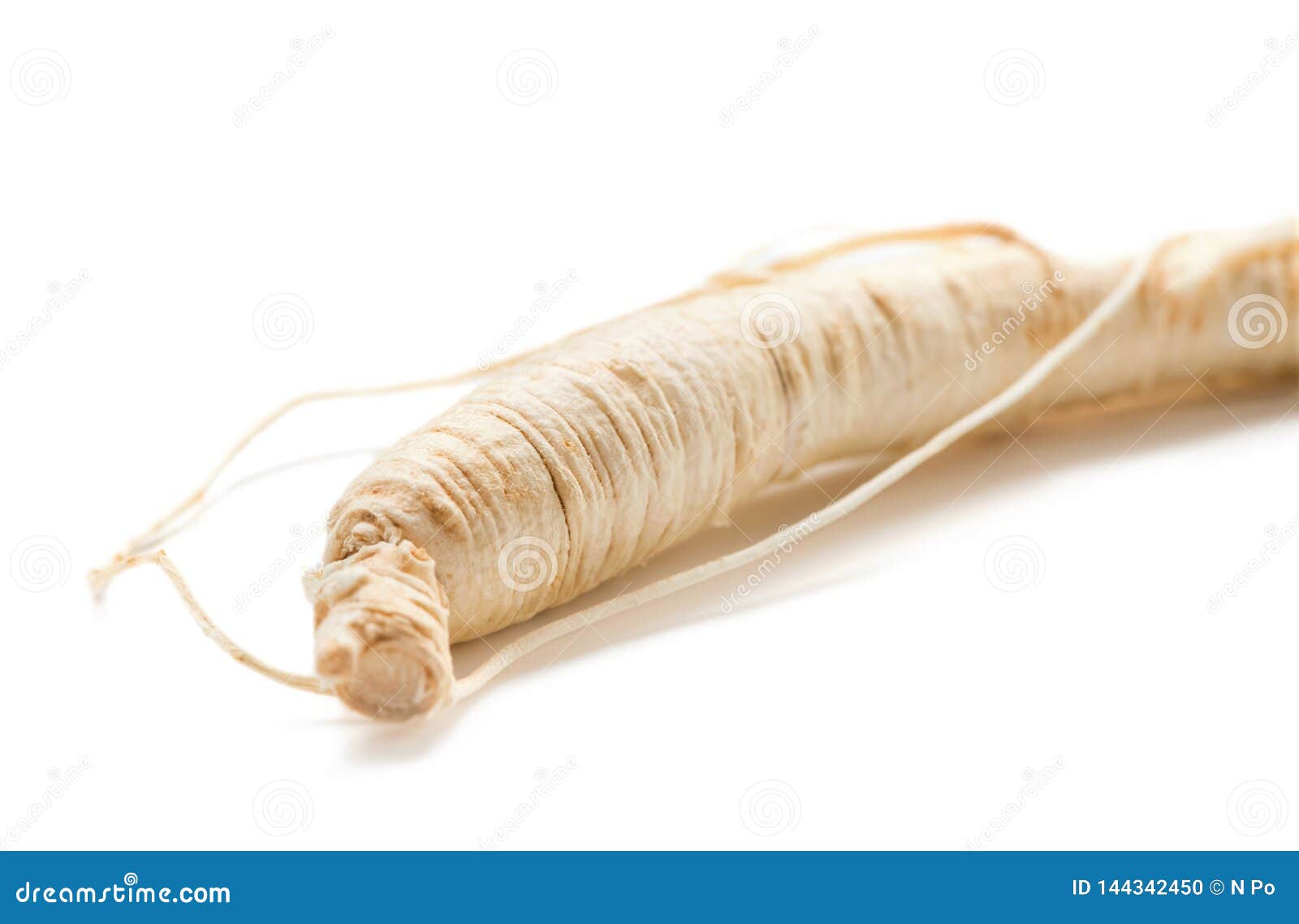 Ginseng Root Macro Shot on White Background Stock Photo - Image of ...