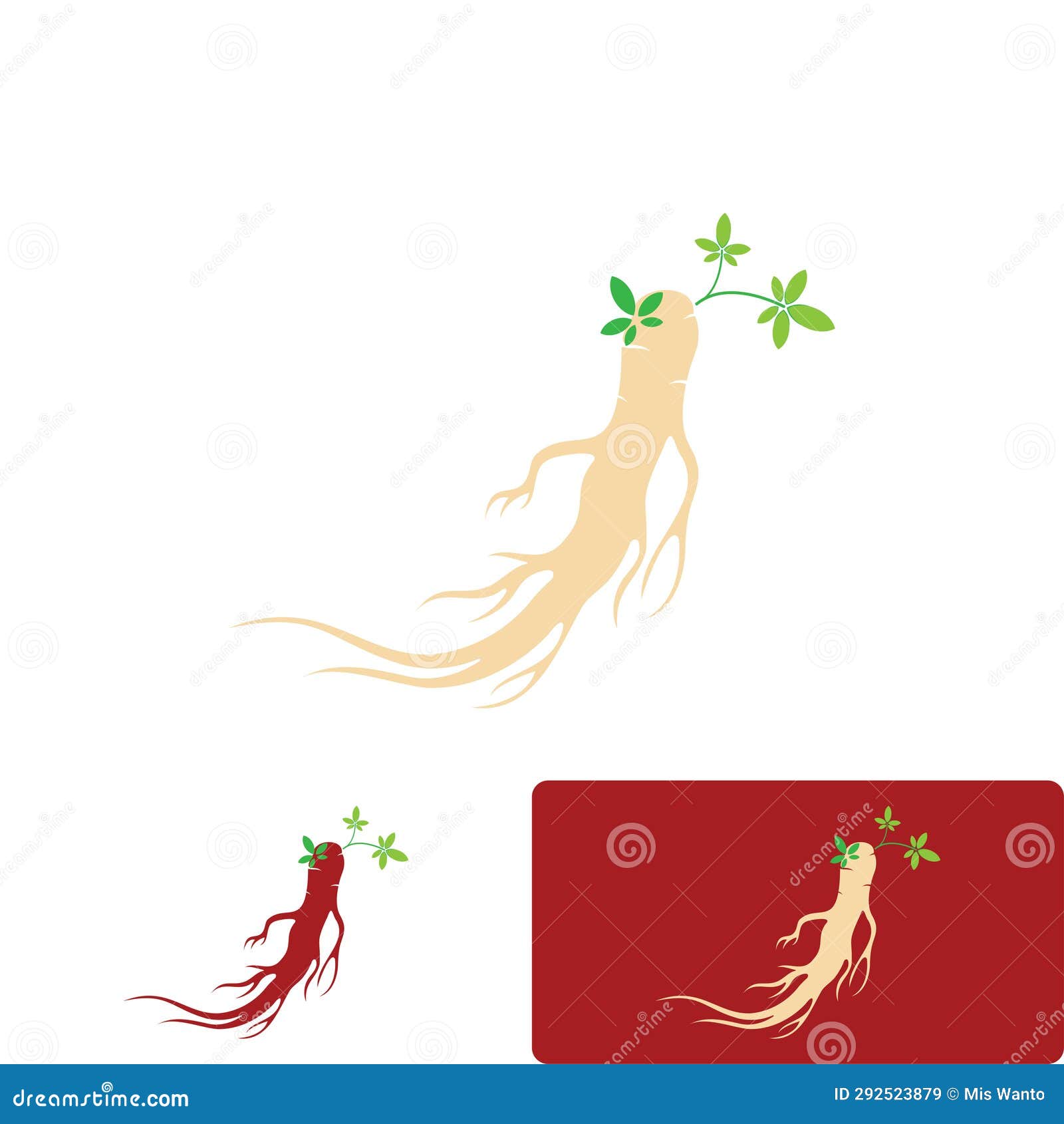 Ginseng Vector Icon Illustration Design Stock Image - Image of herbal ...