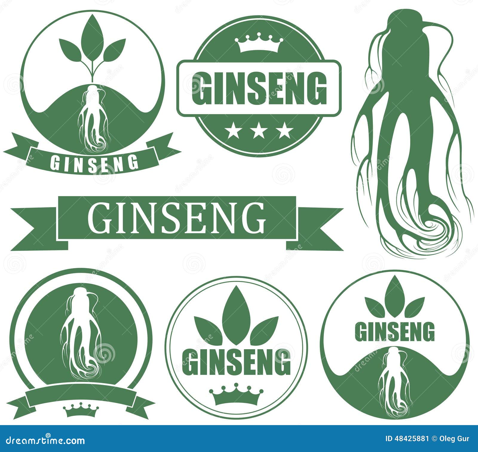 Ginseng stock vector. Illustration of cuisine, sign, culture - 48425881