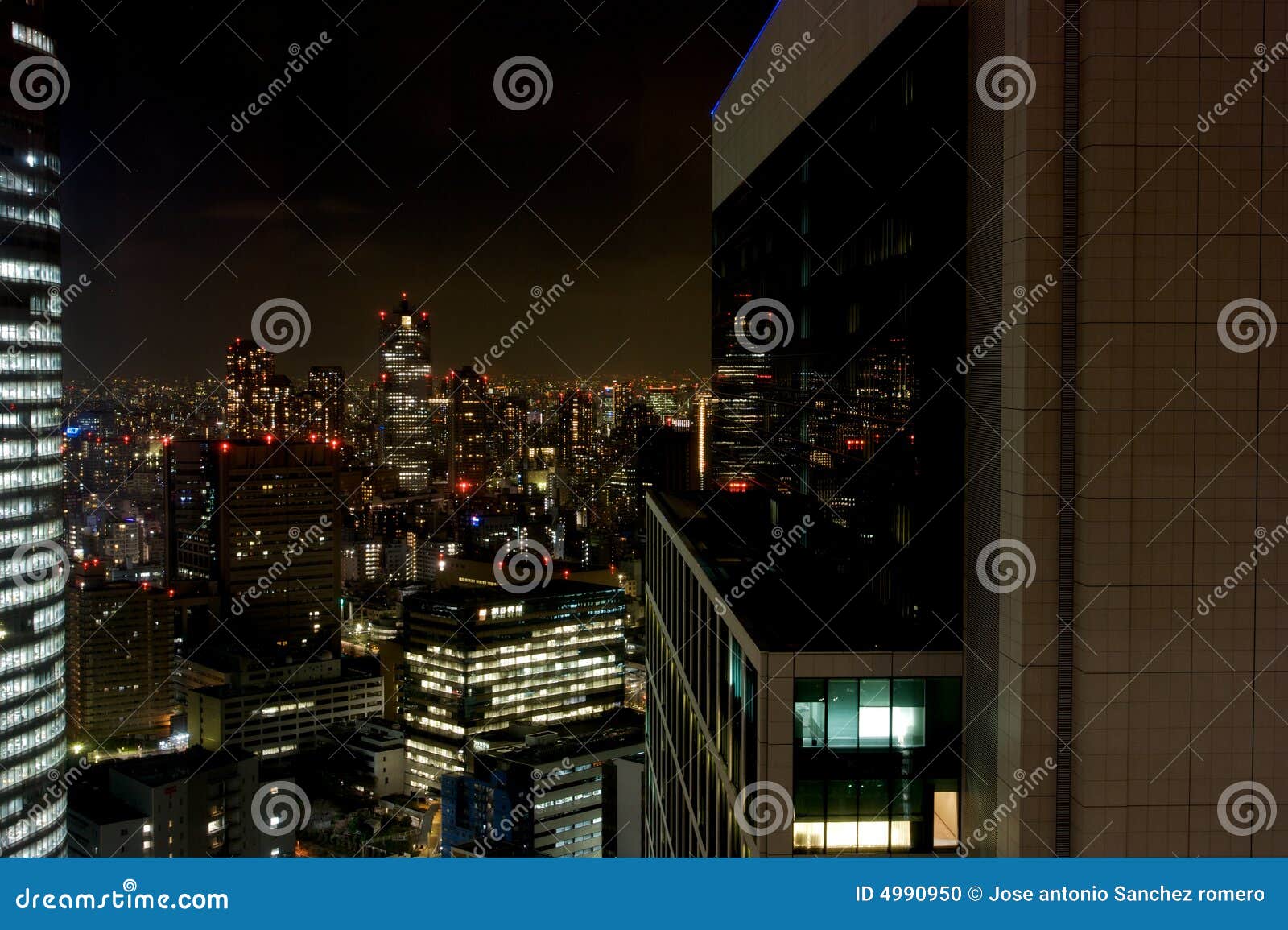 Ginza at Night - Tokyo stock photo. Image of japan, kanto - 4990950