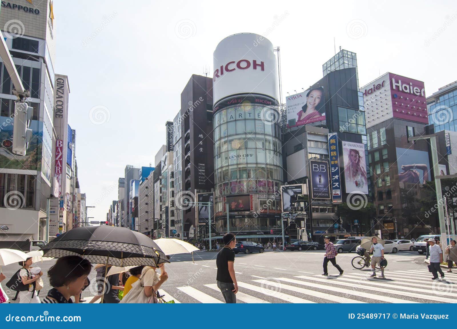 Ginza street editorial photography. Image of city, asia - 25489717