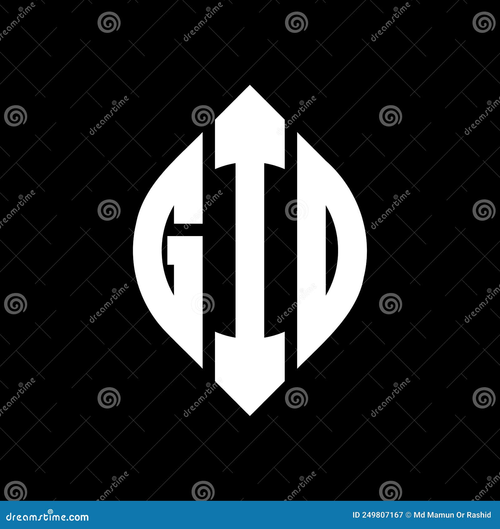 GIO Circle Letter Logo Design with Circle and Ellipse Shape. GIO ...