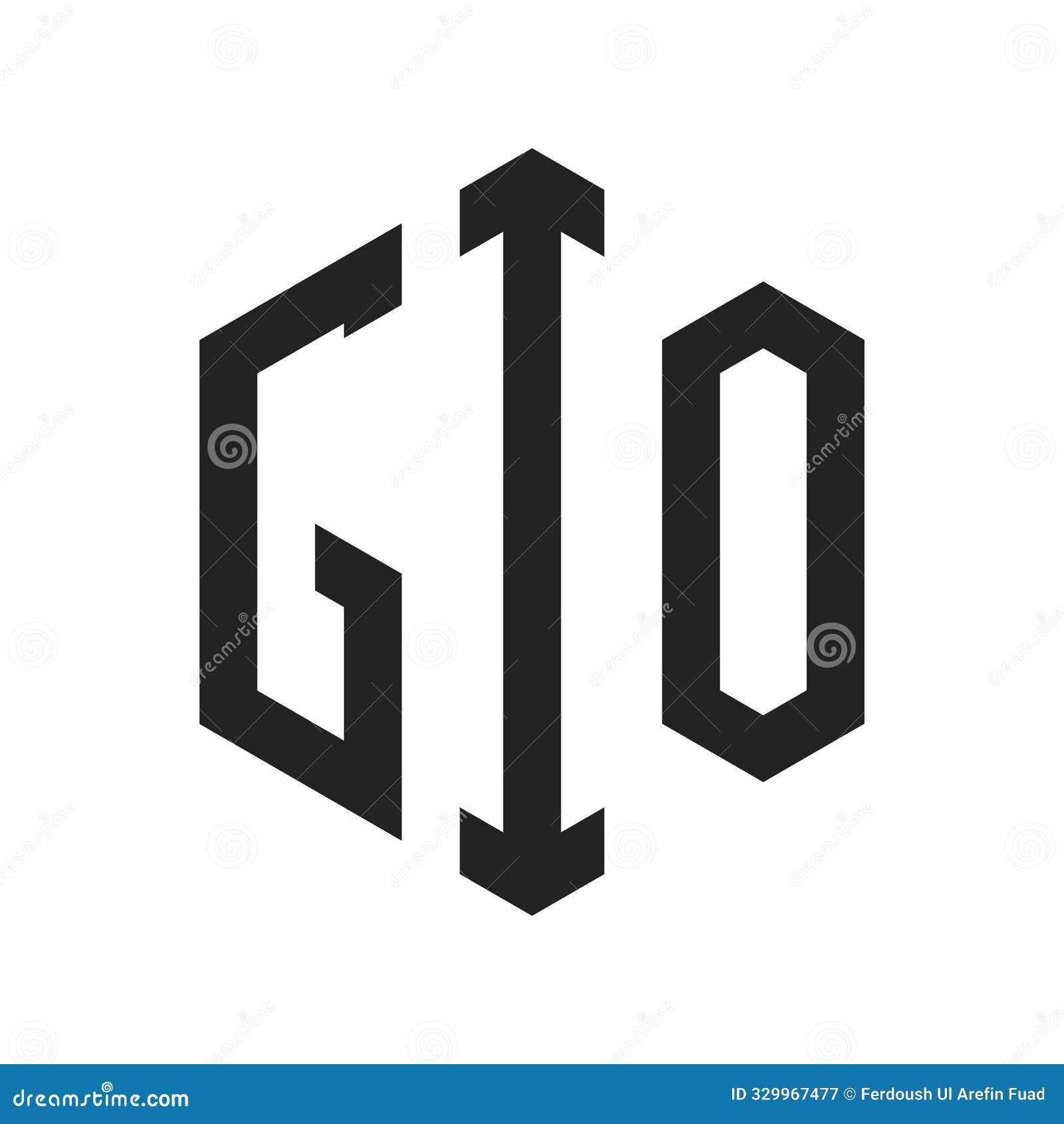 GIO Logo Design. Initial Letter GIO Monogram Logo Using Hexagon Shape ...