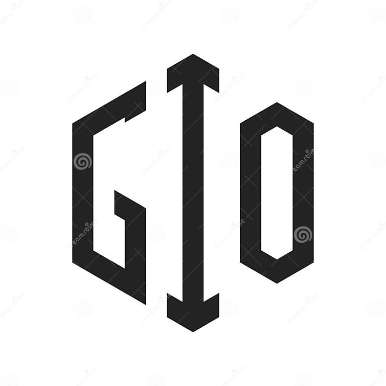 GIO Logo Design. Initial Letter GIO Monogram Logo Using Hexagon Shape ...