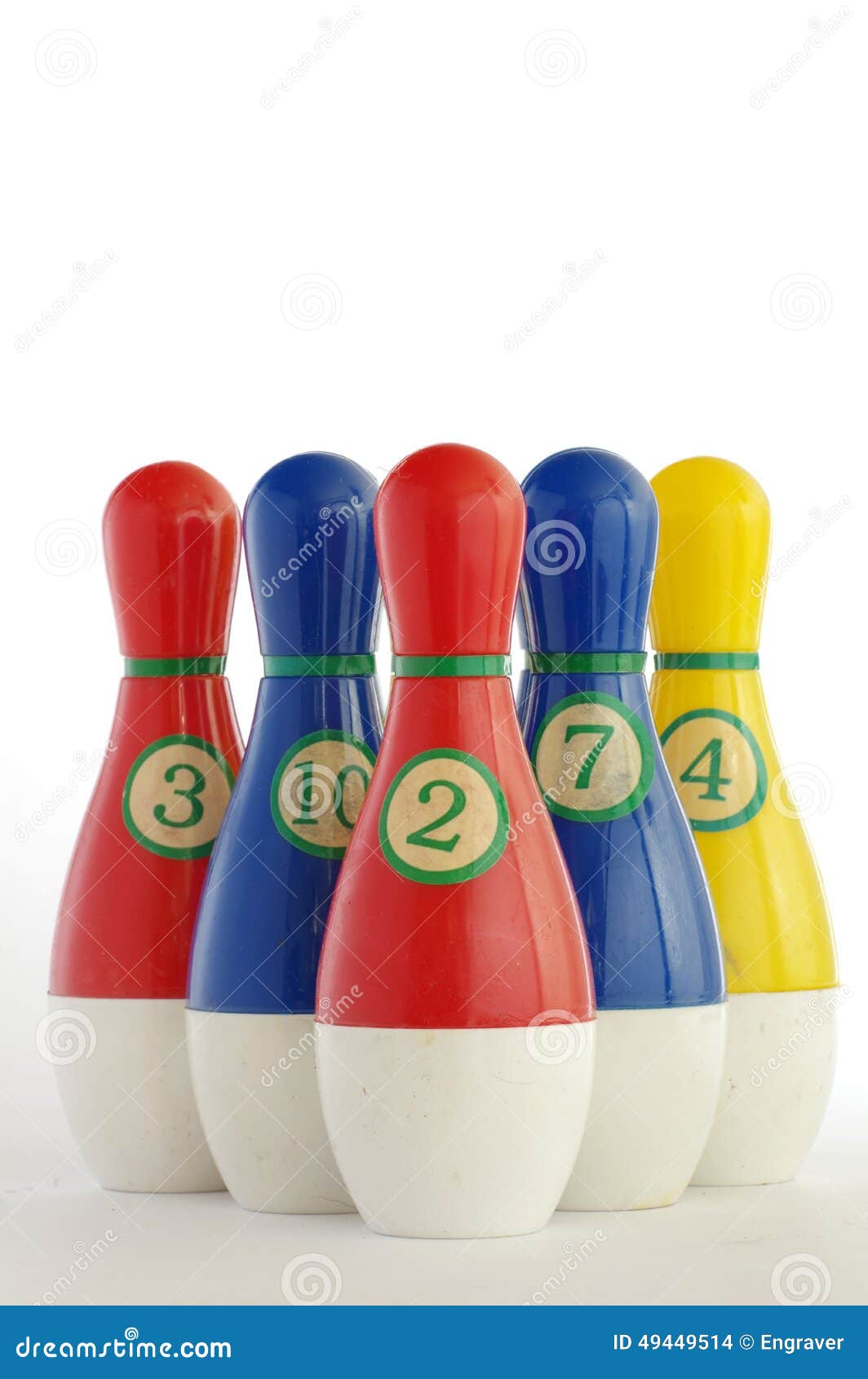 Giocattolo Di Plastica 2 Dei Birilli Fotografia Stock - Immagine di ...