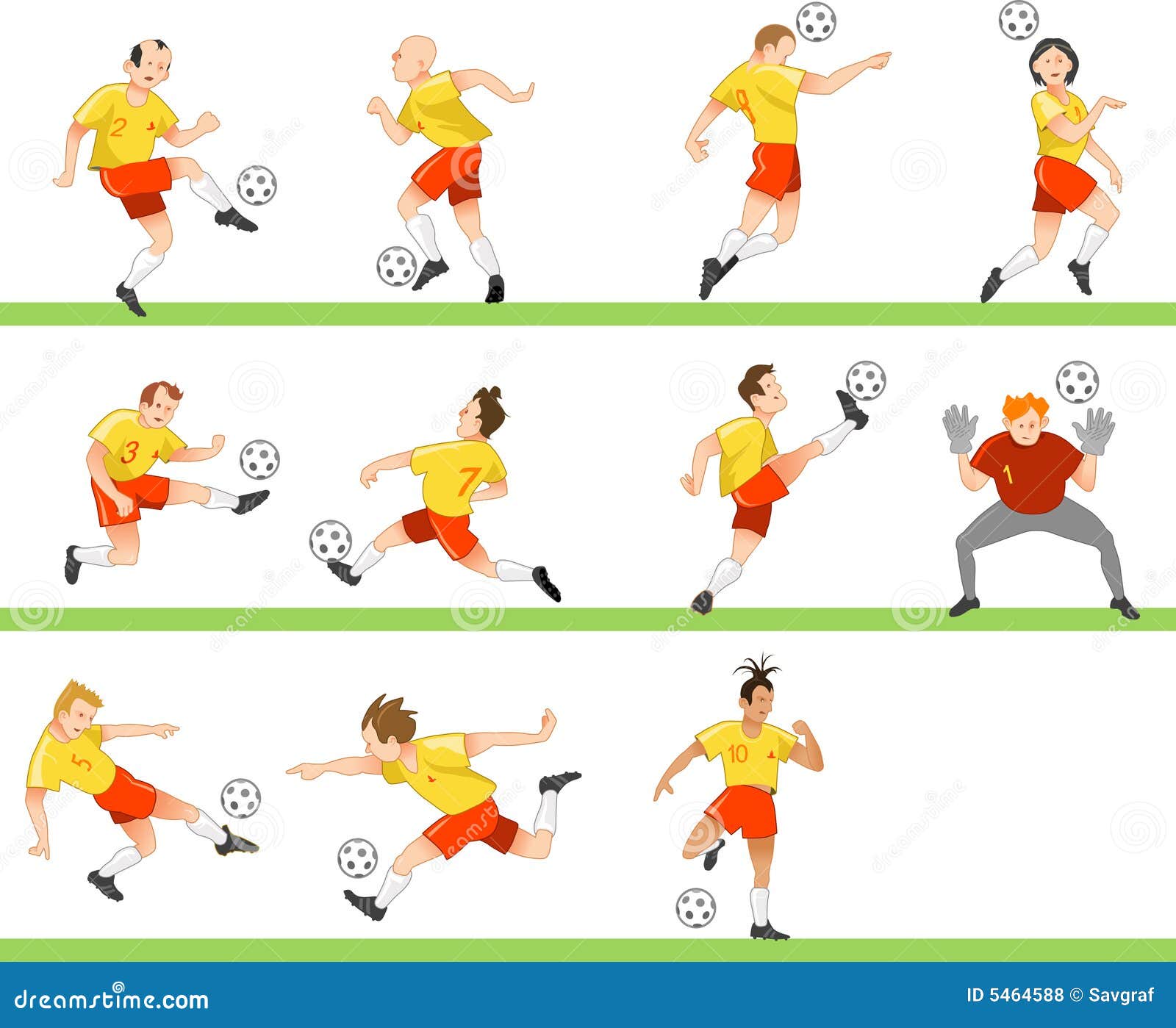 Gioco del calcio-squadra illustrazione vettoriale. Illustrazione di ...
