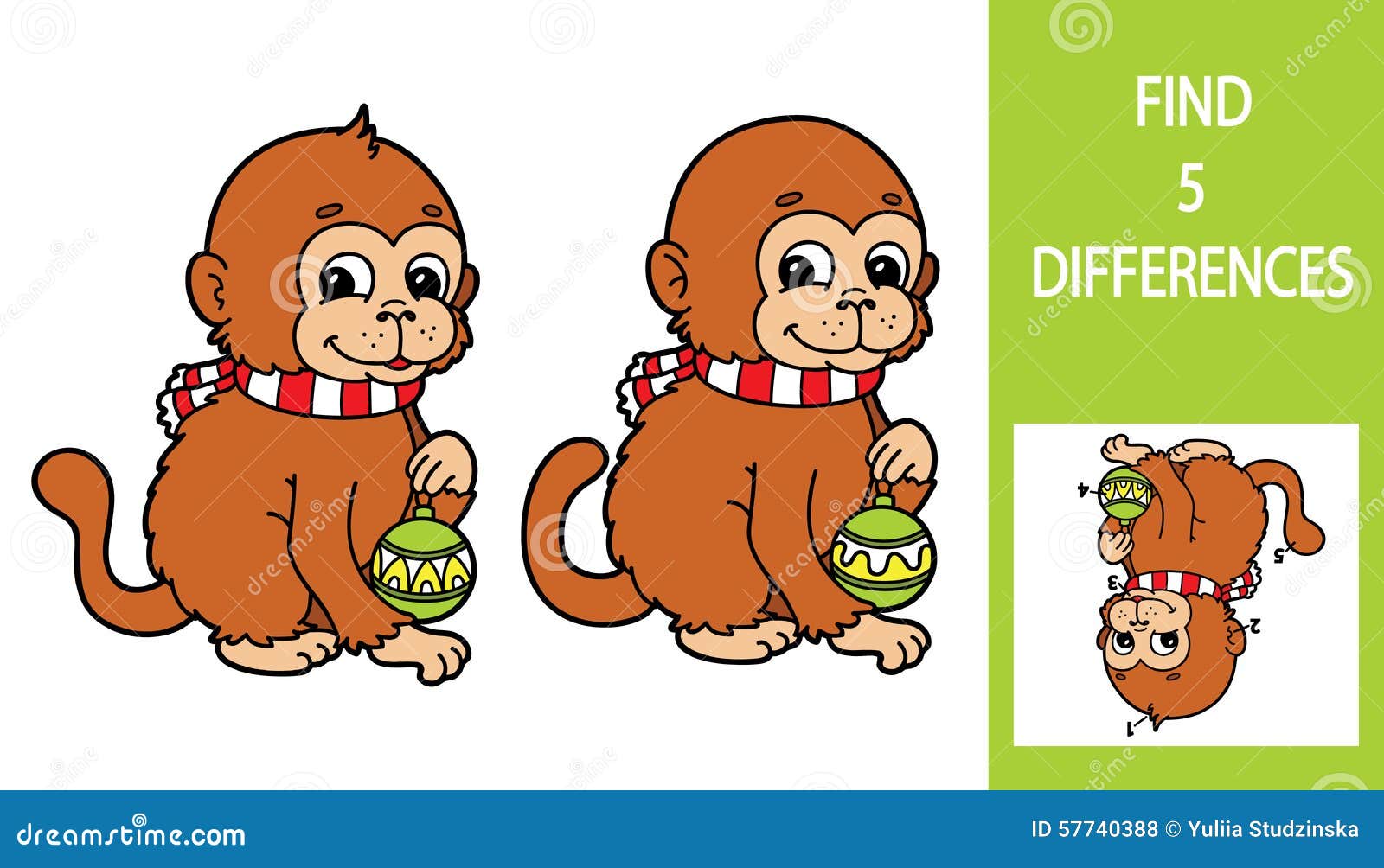 Gioco della scimmia illustrazione vettoriale. Illustrazione di ...