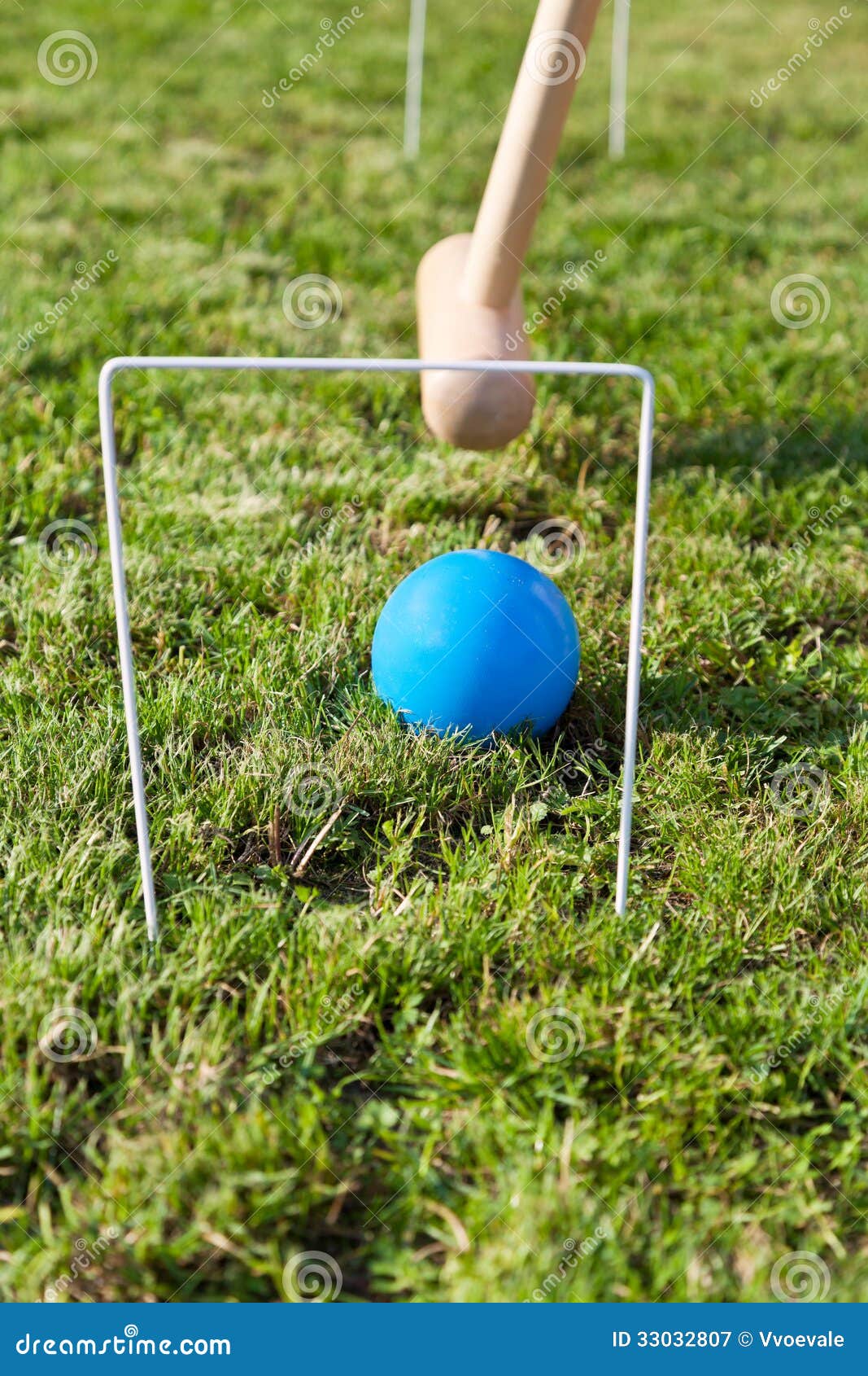 Gioco Di Croquet Su Prato Inglese Verde Immagine Stock - Immagine di ...