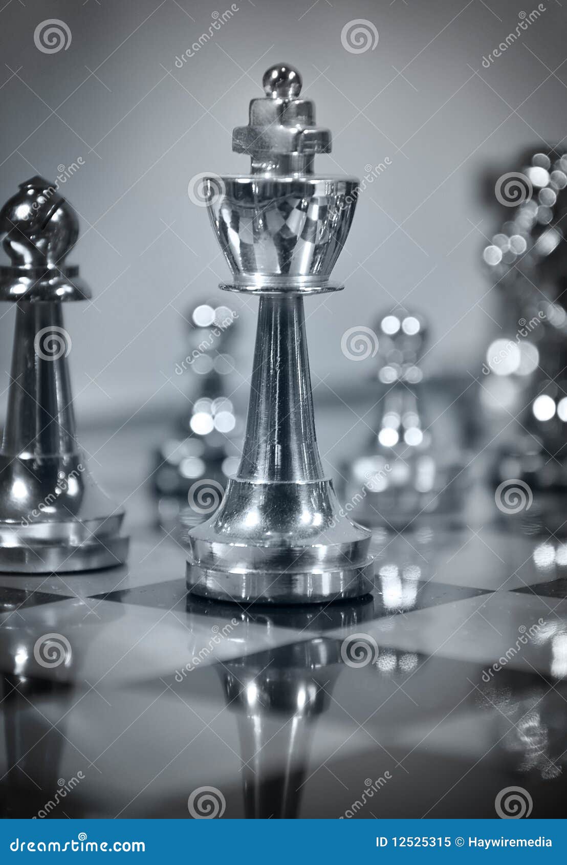 Gioco Di Scacchi Blu Con Il Re Immagine Stock - Immagine di logica ...