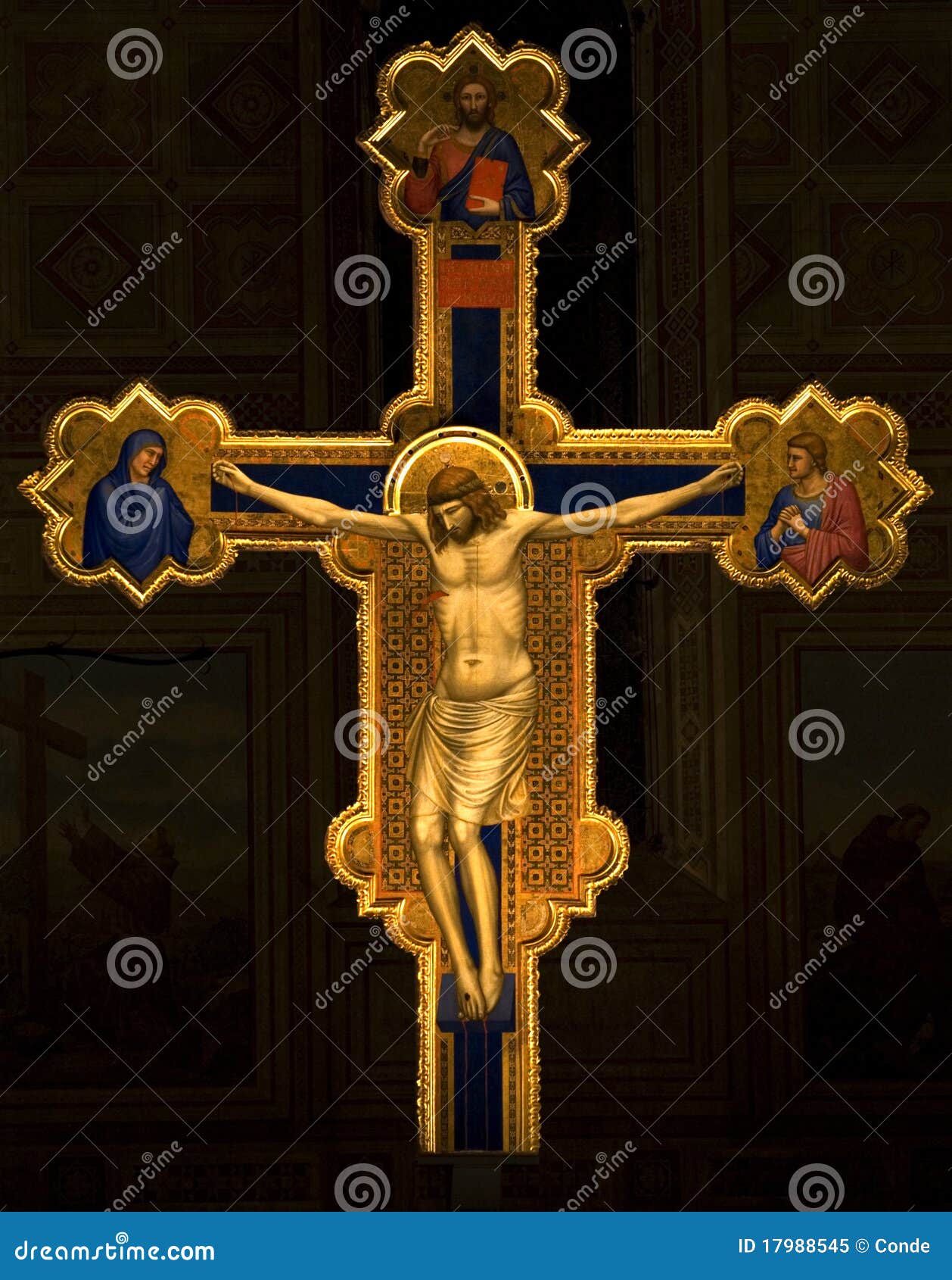 Giotto cross stock image. Image of crucifixion, cathedral - 17988545