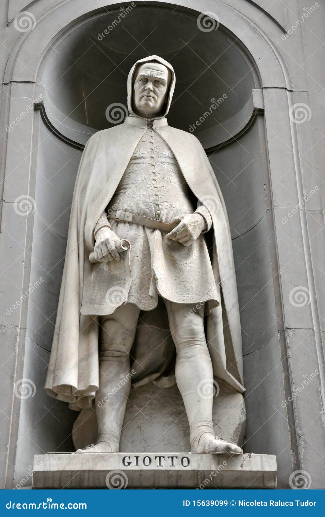 Giotto statue stock image. Image of extraordinary, architecture - 15639099