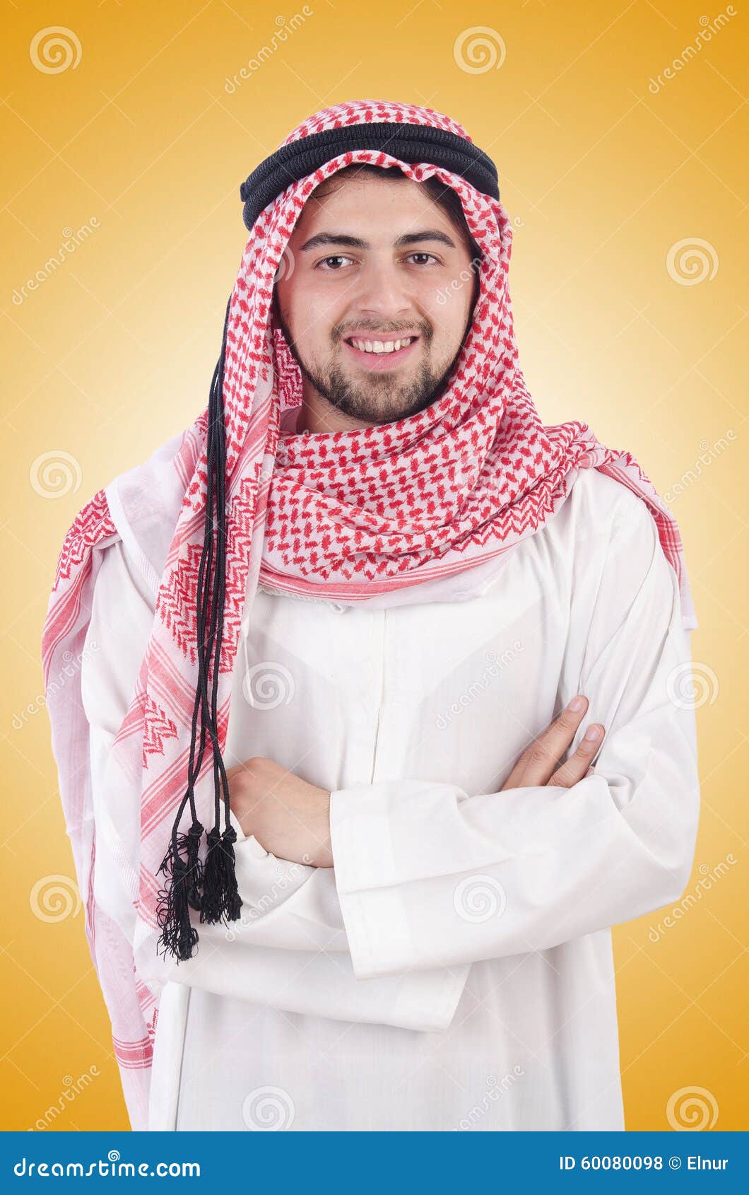 Giovane Arabo Isolato Sui Precedenti Bianchi Fotografia Stock ...