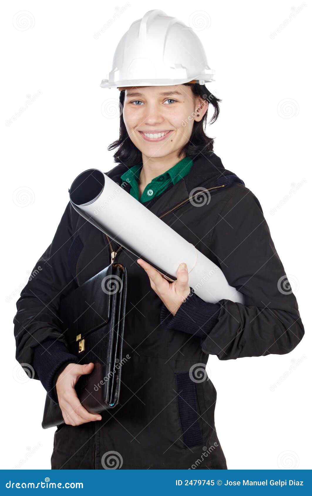 Giovane Assistente Tecnico Attraente Immagine Stock - Immagine di ...