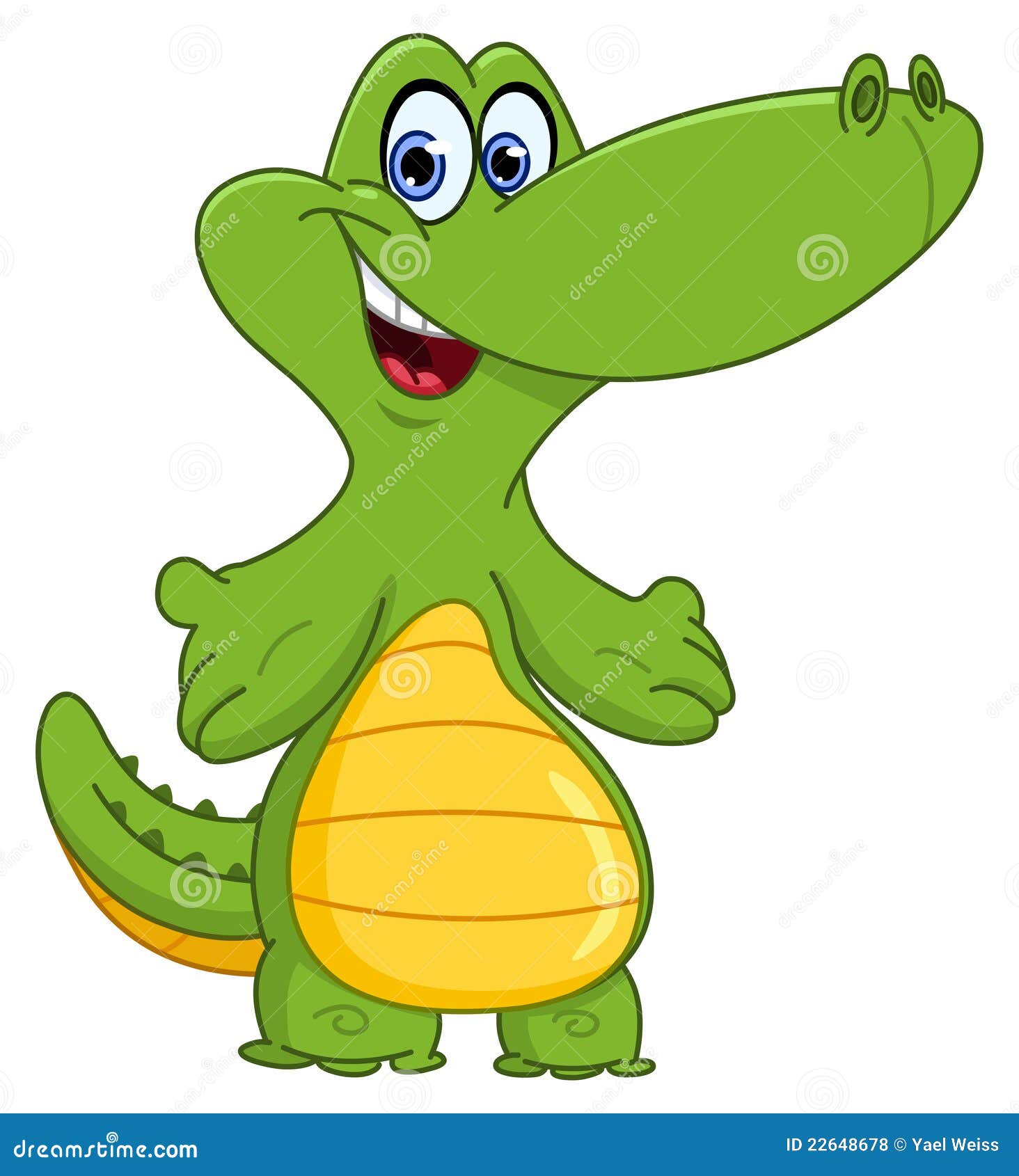 Giovane coccodrillo illustrazione vettoriale. Illustrazione di ...