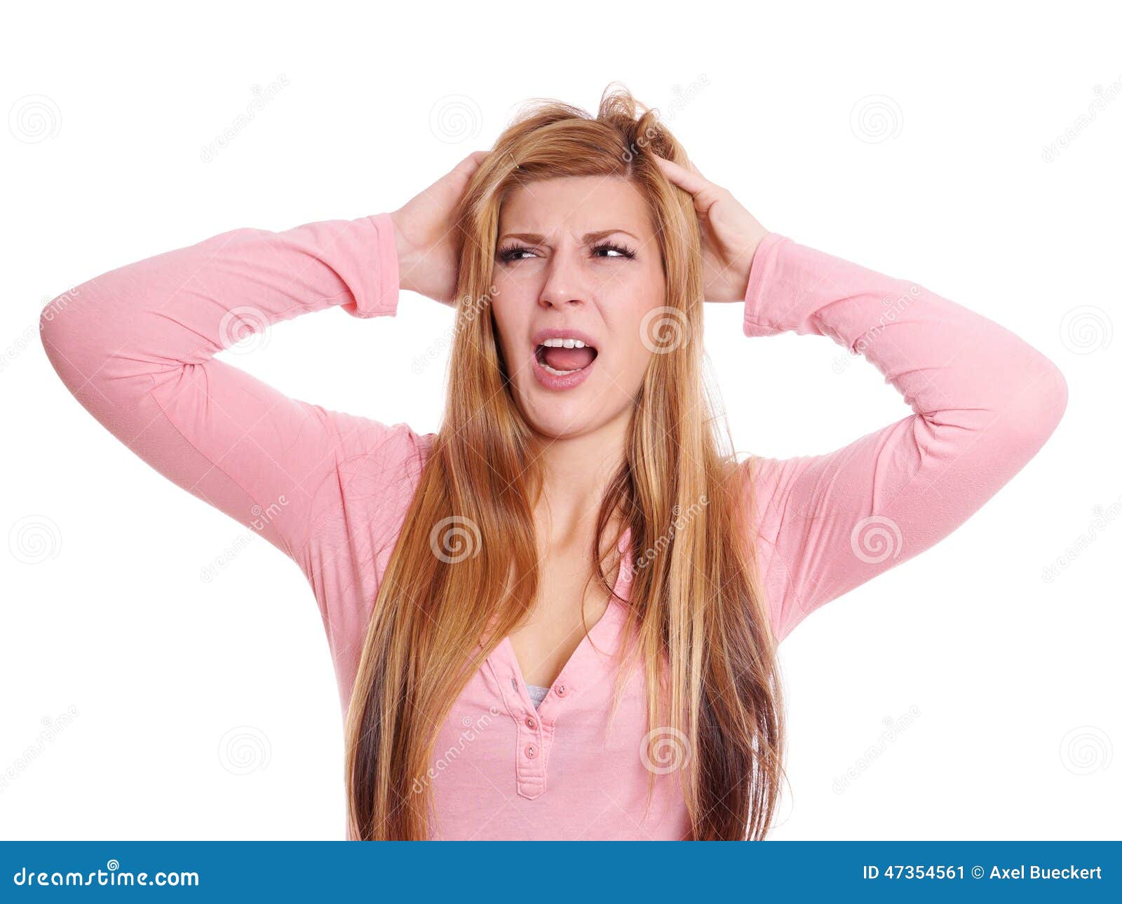 Giovane donna disperata immagine stock. Immagine di ragazza - 47354561