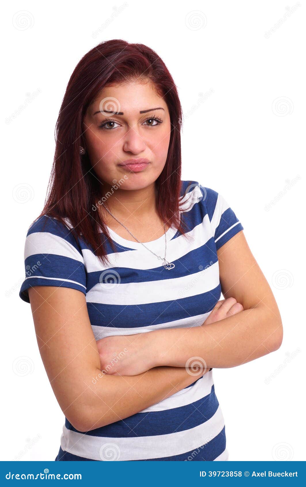 Giovane donna frustrata fotografia stock. Immagine di negativo - 39723858