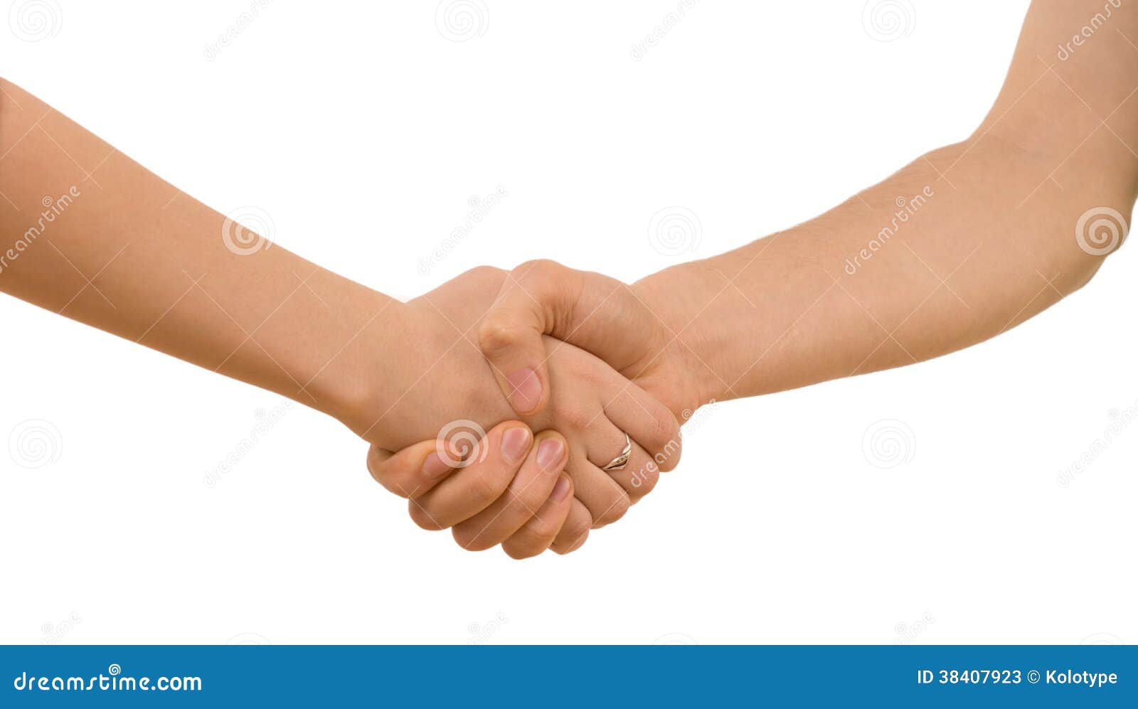 Giovane E Donna Che Stringono Le Mani Immagine Stock - Immagine di ...