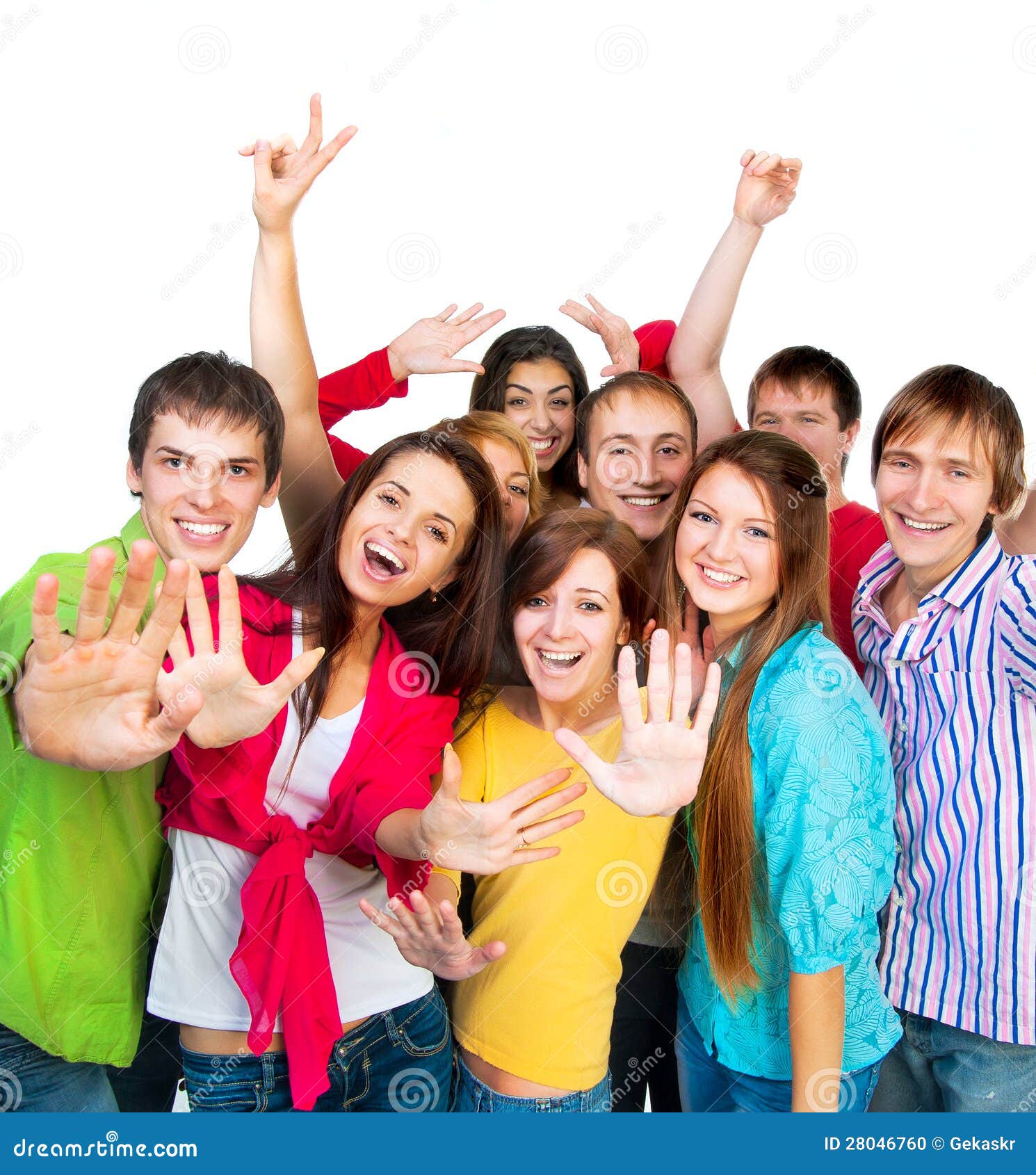 Giovane Gruppo Di Persone Felice Fotografia Stock - Immagine di tipo ...