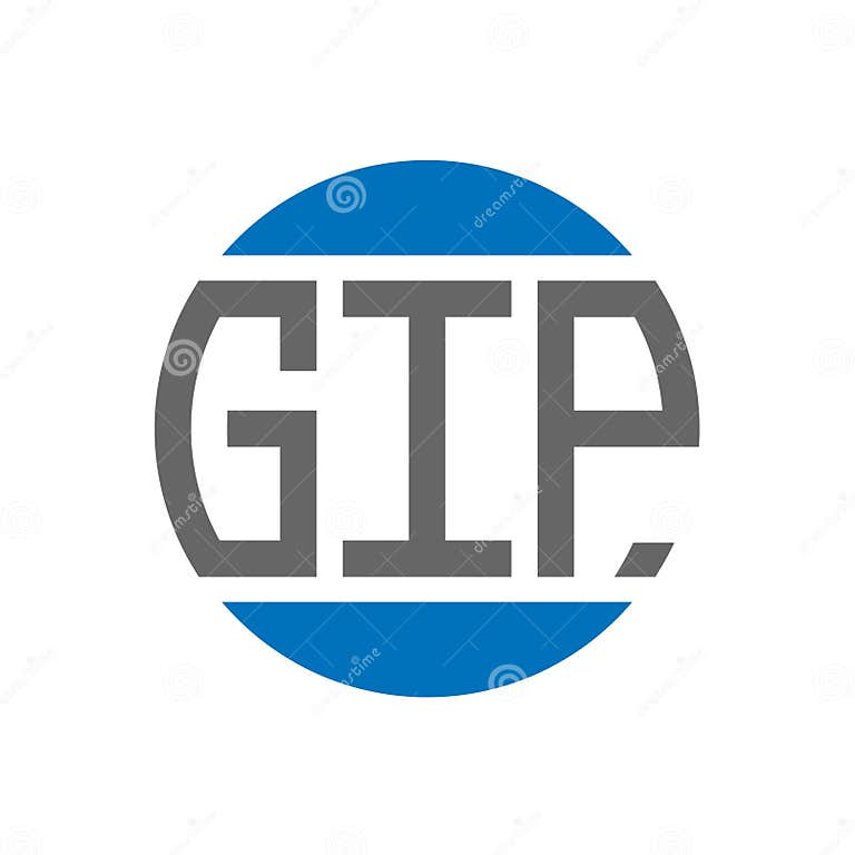 GIP Letter Logo Design on White Background. GIP Creative Initials ...