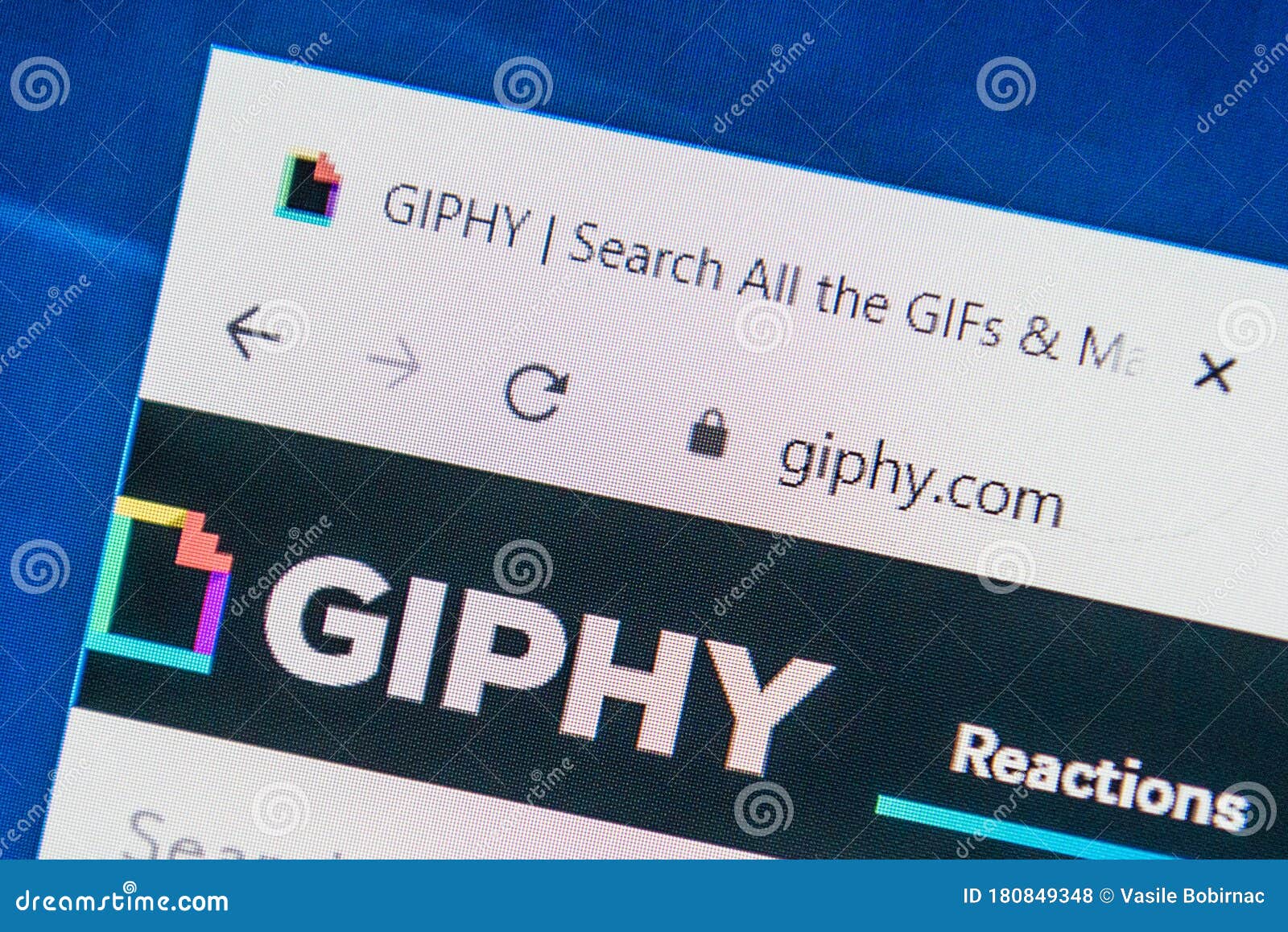 Giphy.com Web Site. Selective Focus. Editorial Stock Photo - Image of ...