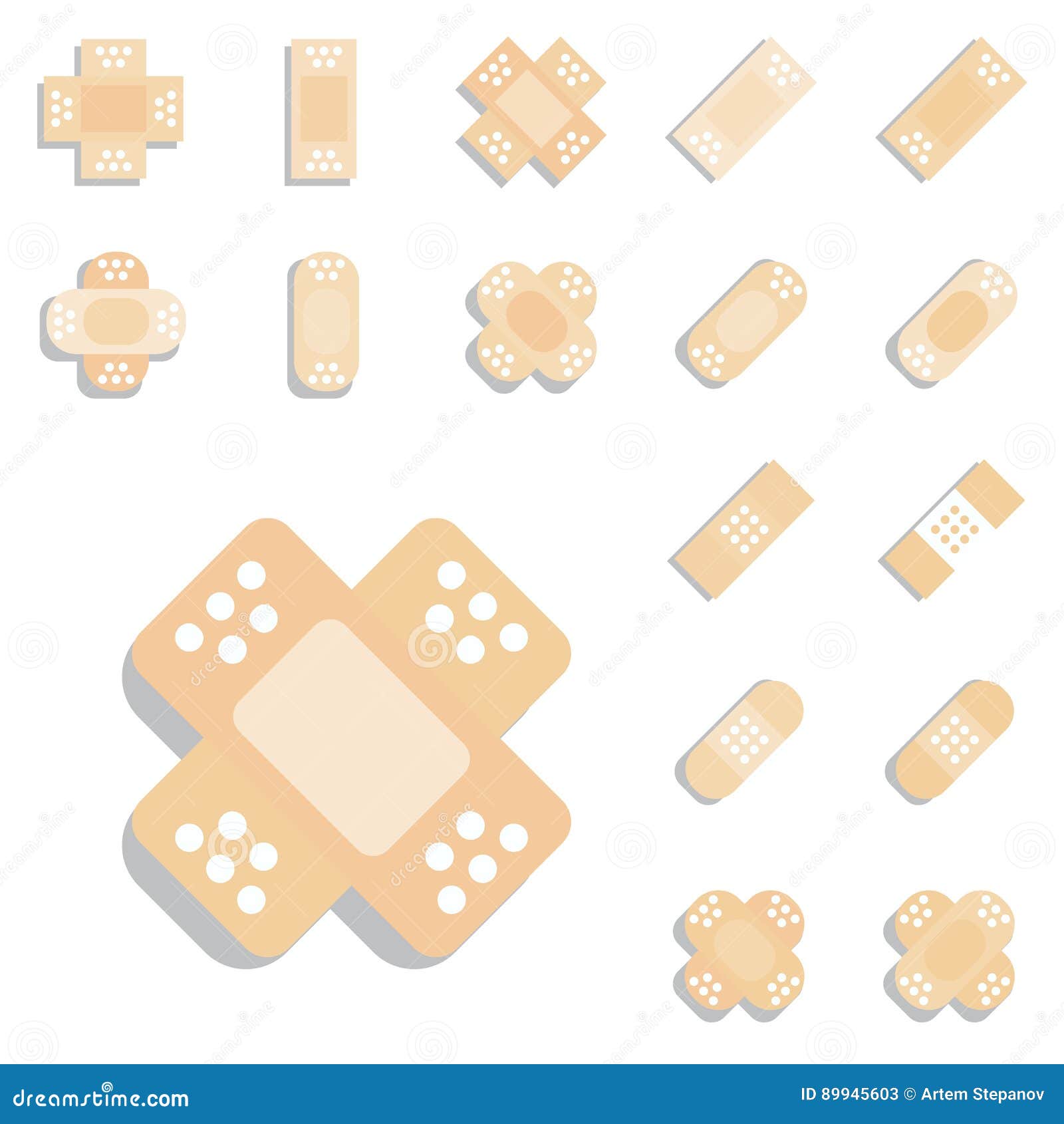 Gips-oder Pflaster-Ikone Medizinisches Flecken-Symbol Vektor Abbildung ...