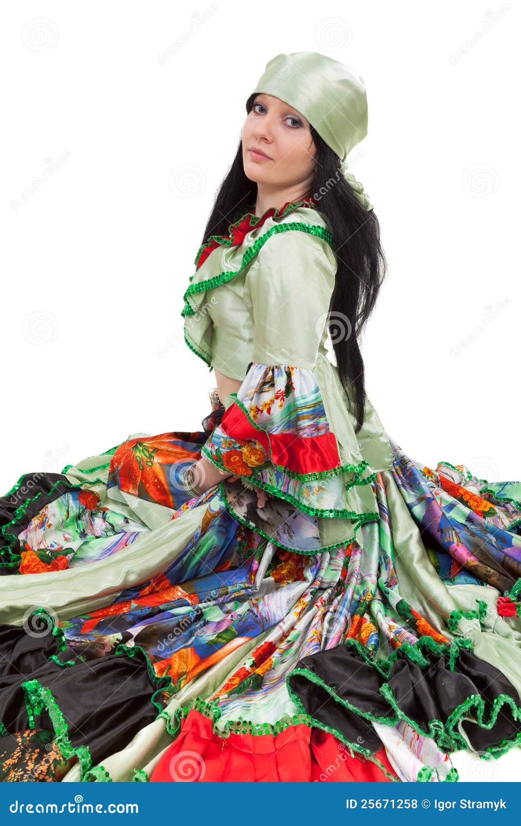 Gipsy dancer stock photo. Image of folkloric, attractive - 25671258