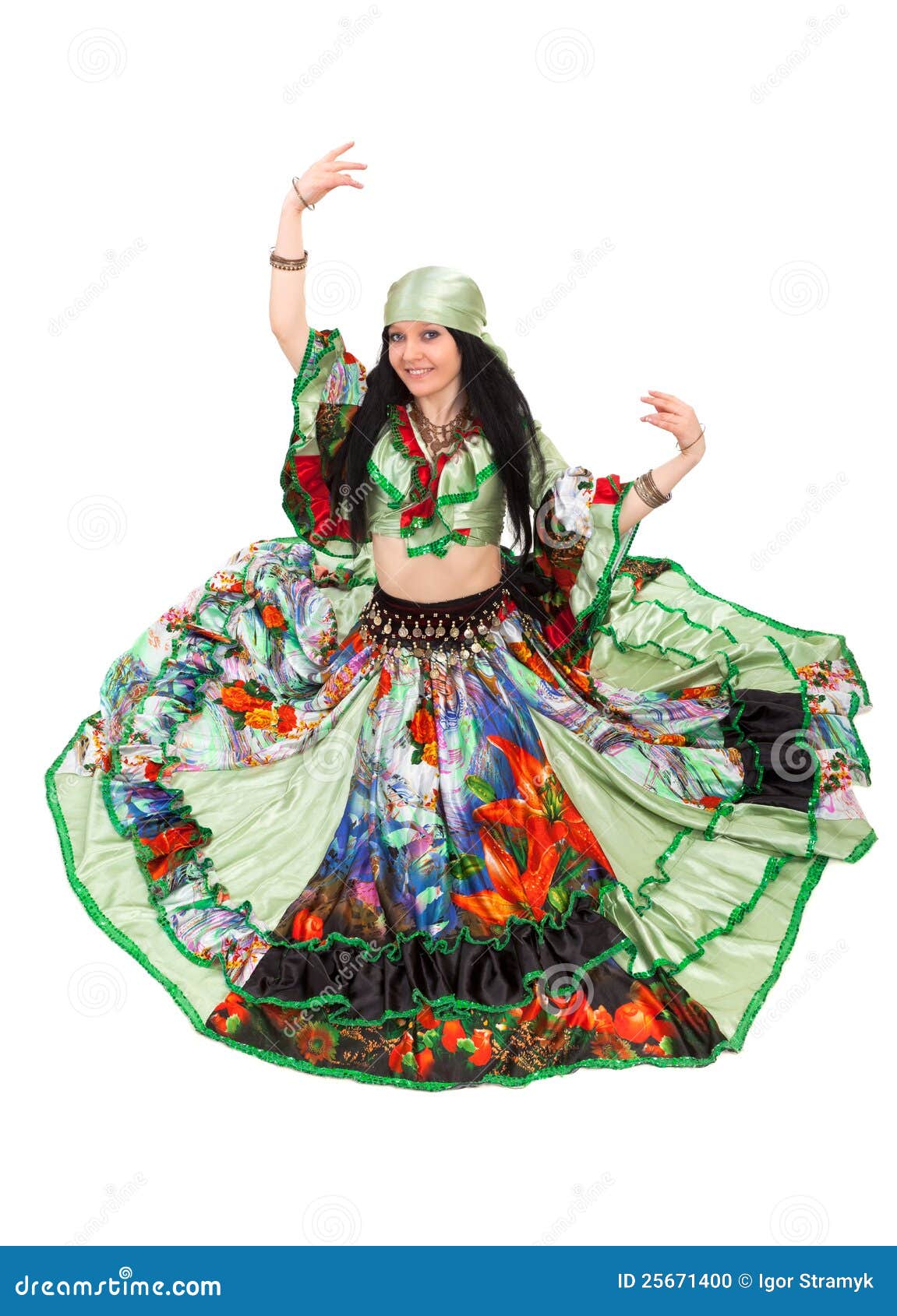 Gipsy dancer stock photo. Image of gypsy, action, motion - 25671400