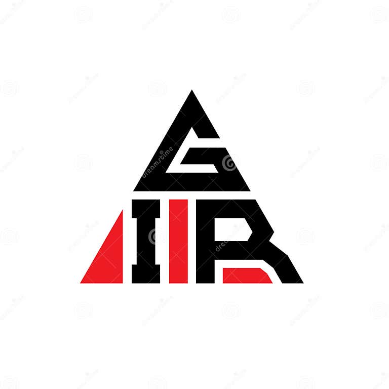 GIR Triangle Letter Logo Design with Triangle Shape. GIR Triangle Logo ...