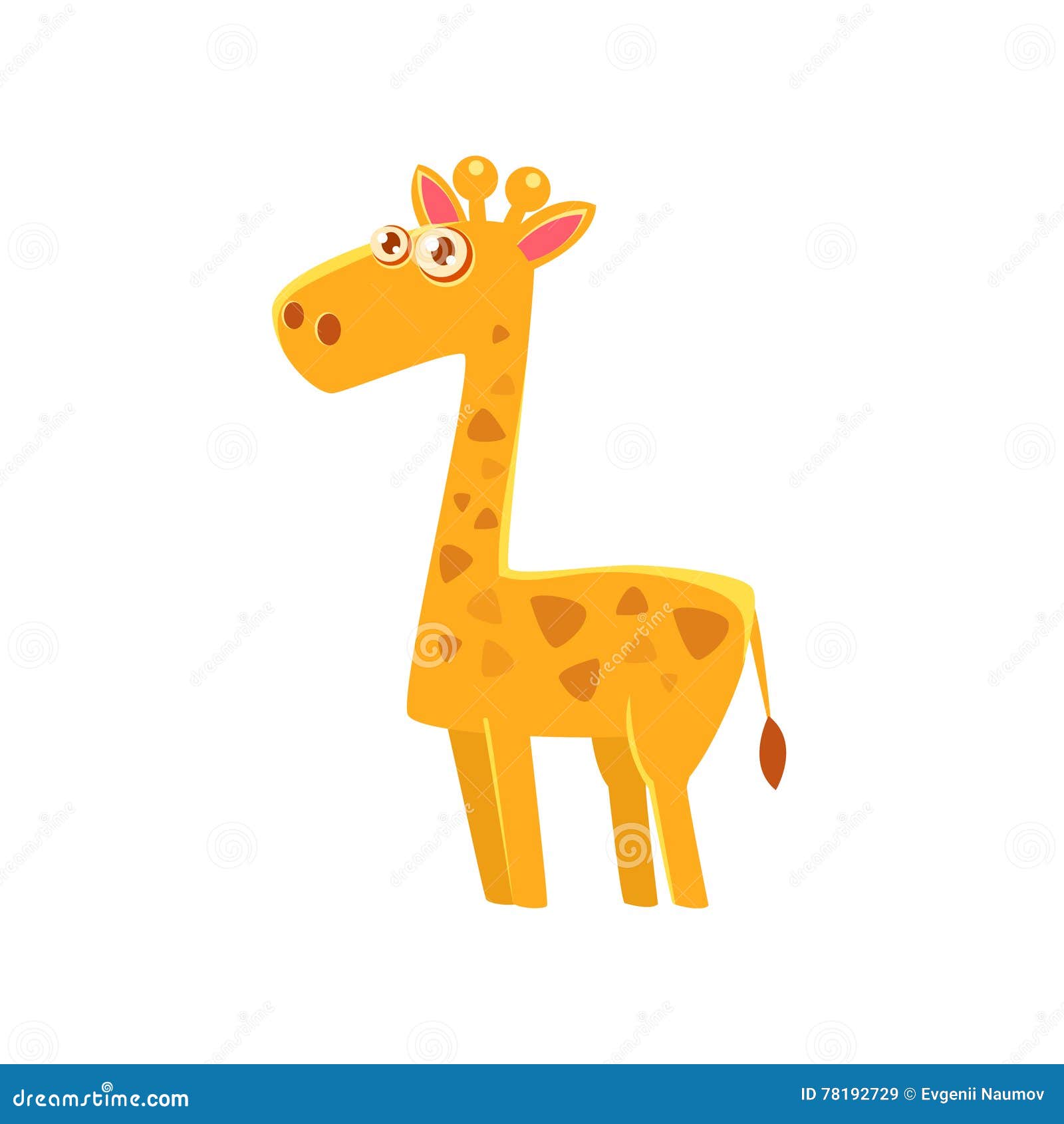 Giraffa Toy Exotic Animal Drawing Illustrazione Vettoriale ...