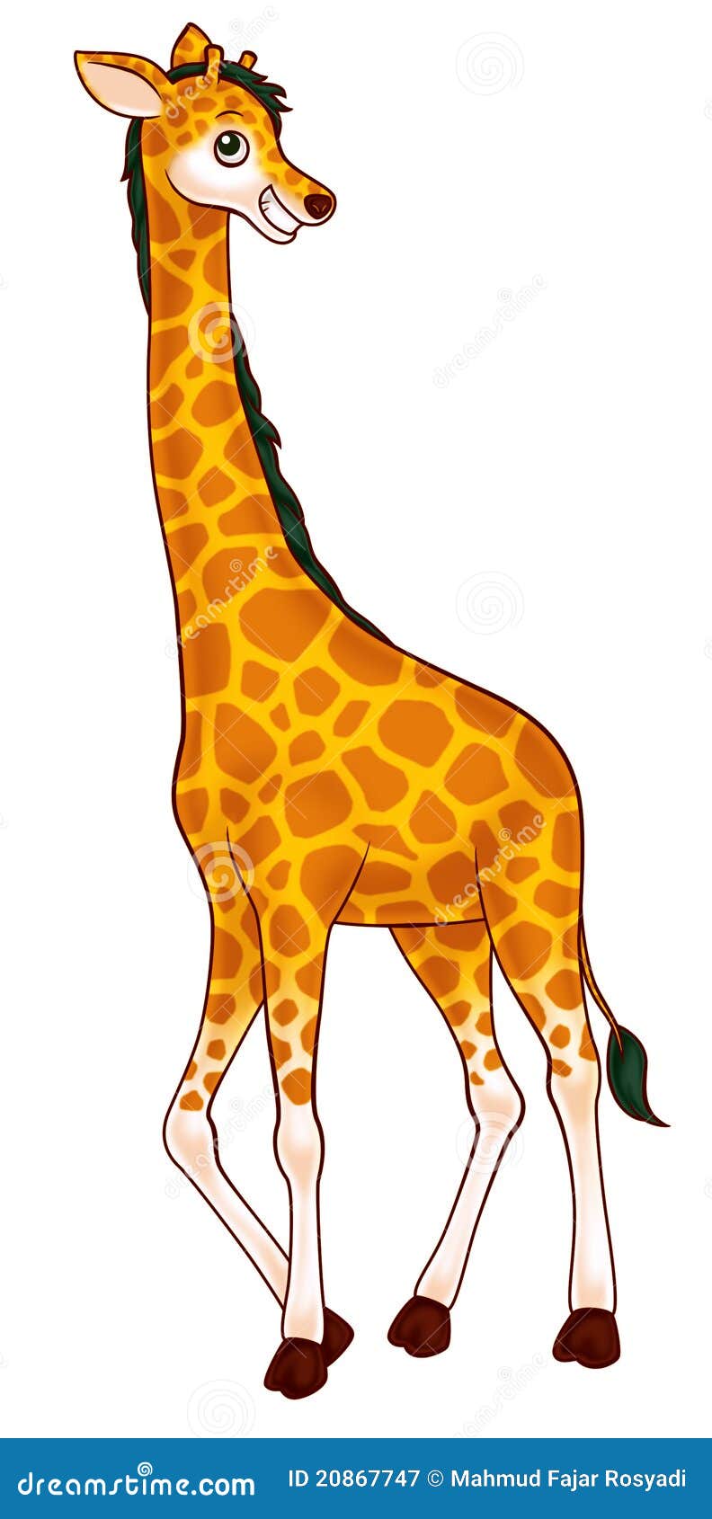 Funny giraffe clip art