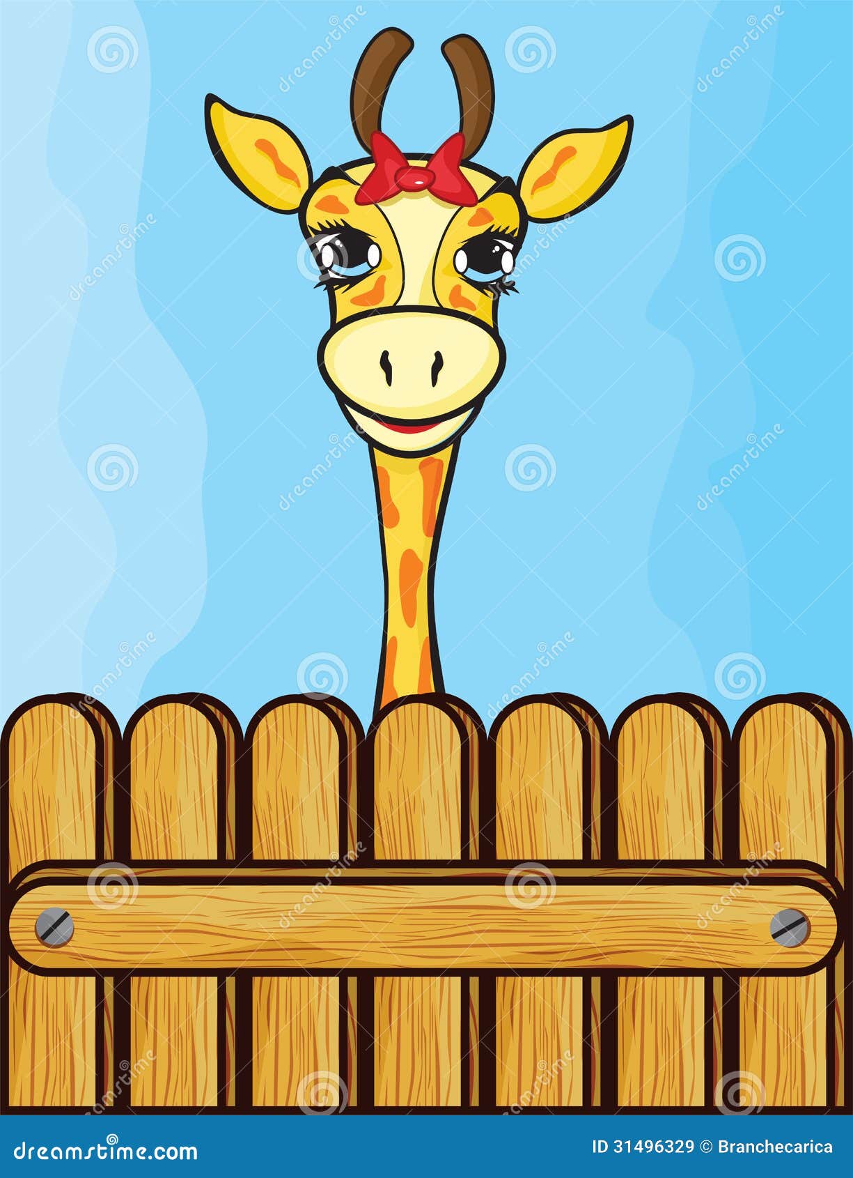 Giraffe card template stock vector. Illustration of funny - 31496329