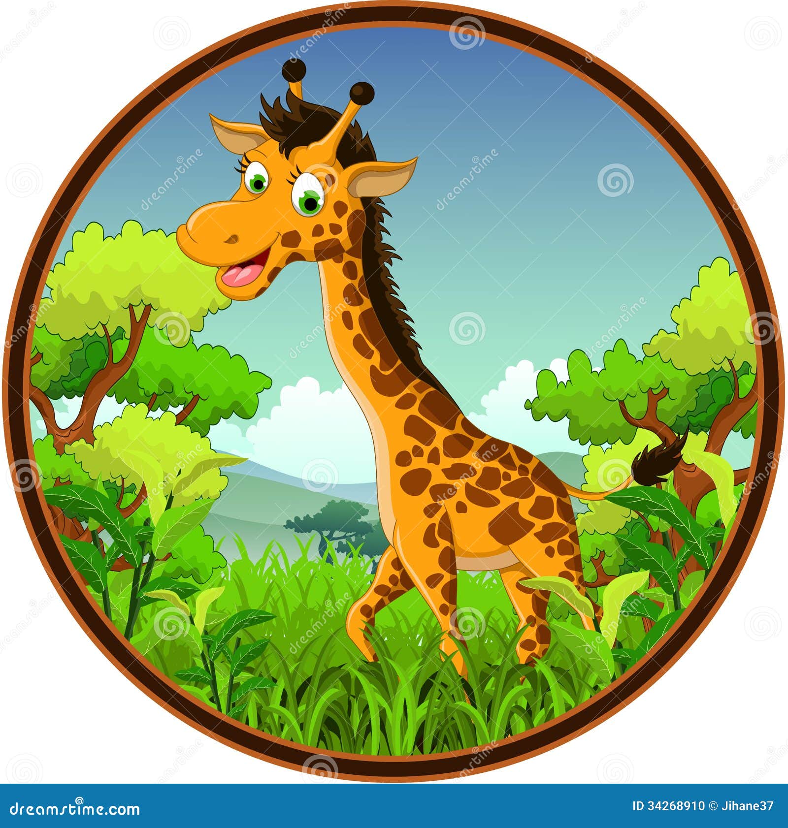 Giraffe Body Stock Illustrations – 1,014 Giraffe Body Stock ...