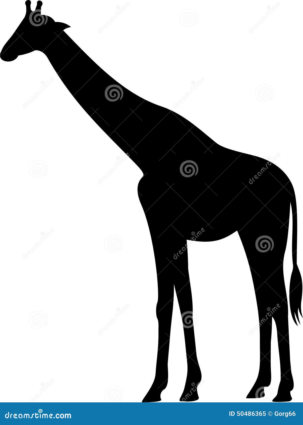 Giraffe vector stock vector. Illustration of shape, simple - 50486365