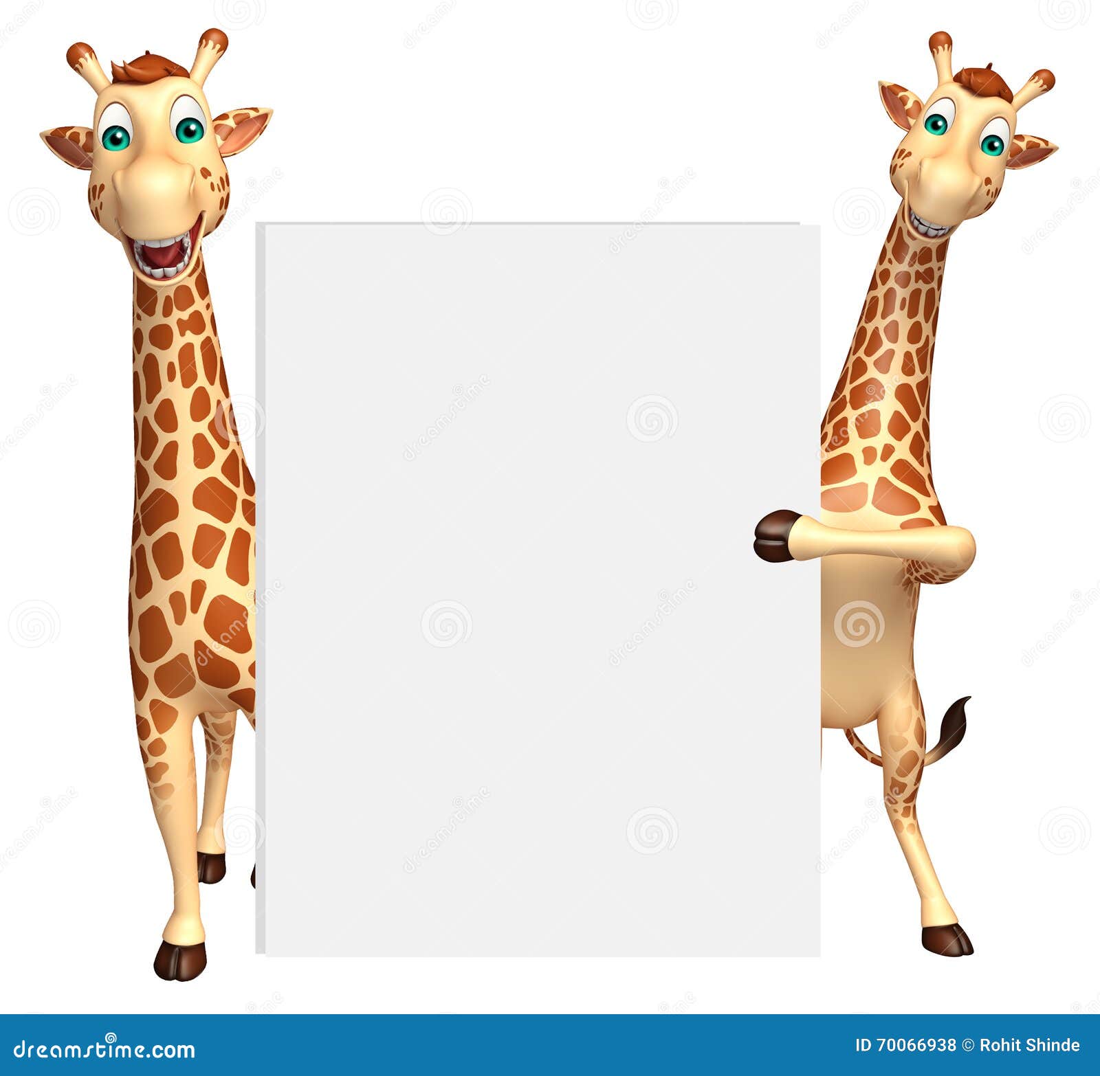 Giraffe Board Set, Giraffe Blackboard, Standing, Sitting And Long Short ...