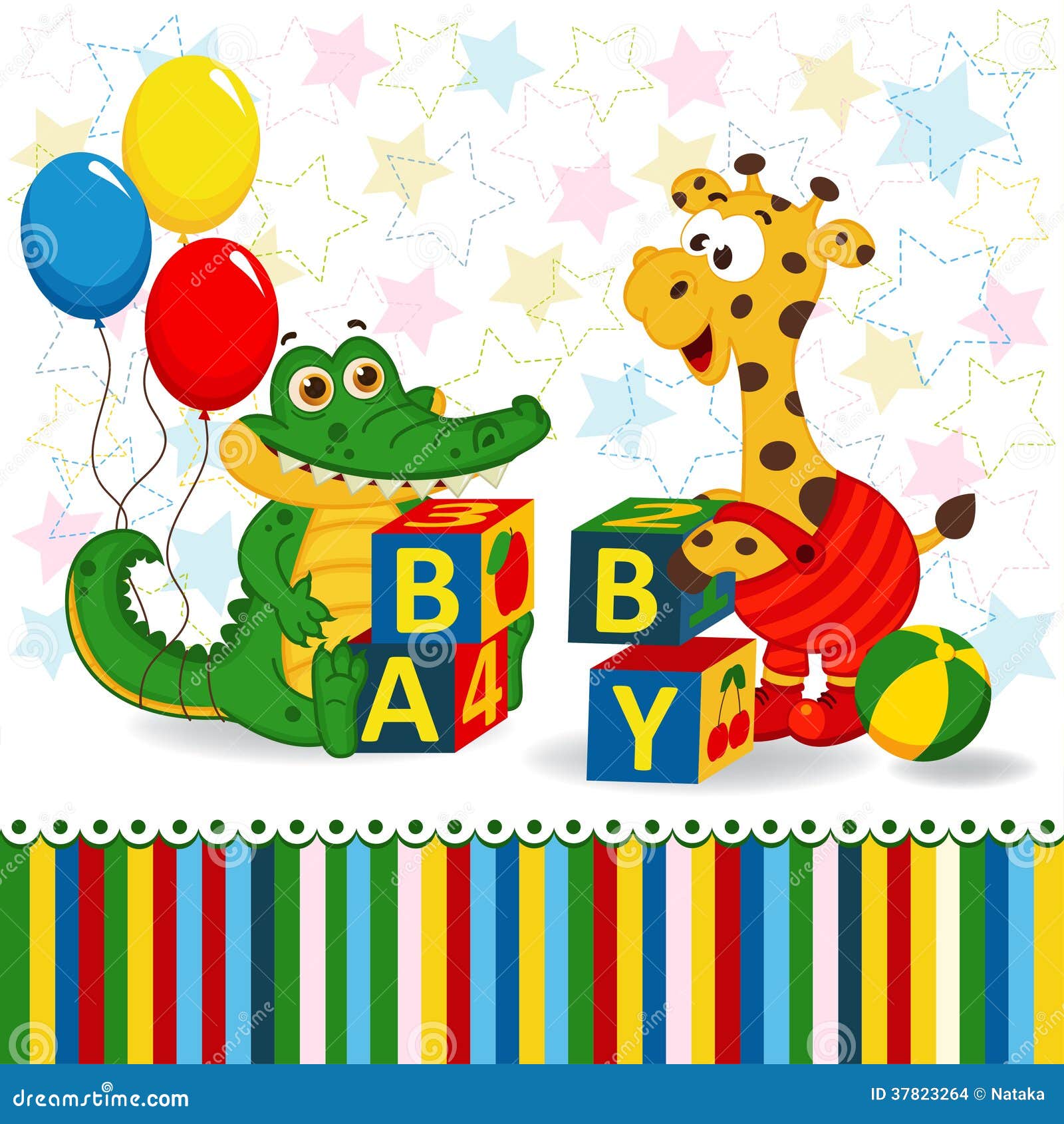 Baby Blocks Alphabet Cartoon Vector | CartoonDealer.com #21614877