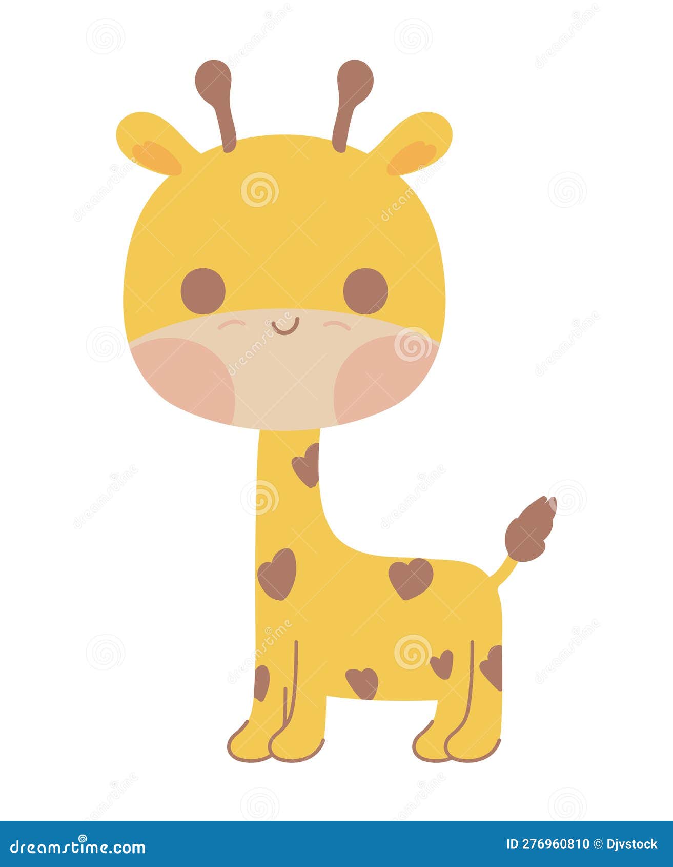 Giraffe Cute Cartoon Character | CartoonDealer.com #97909413
