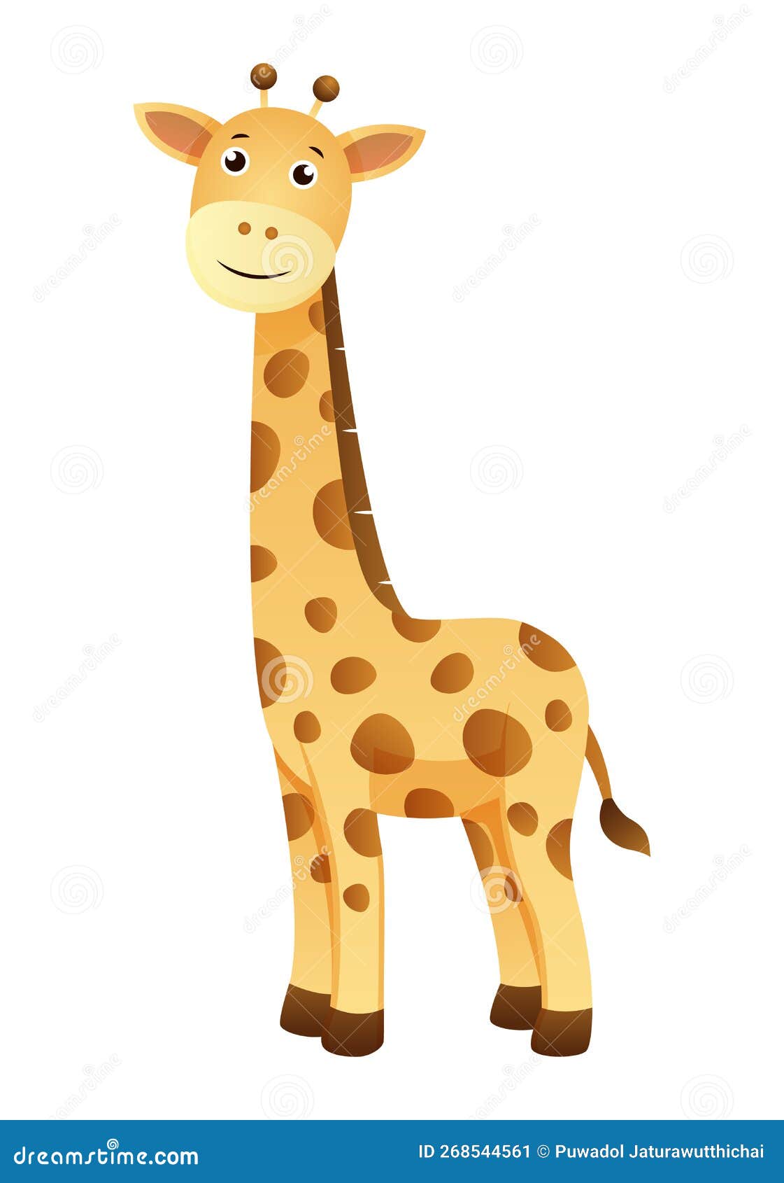 Giraffe Cute Cartoon Character | CartoonDealer.com #97909413