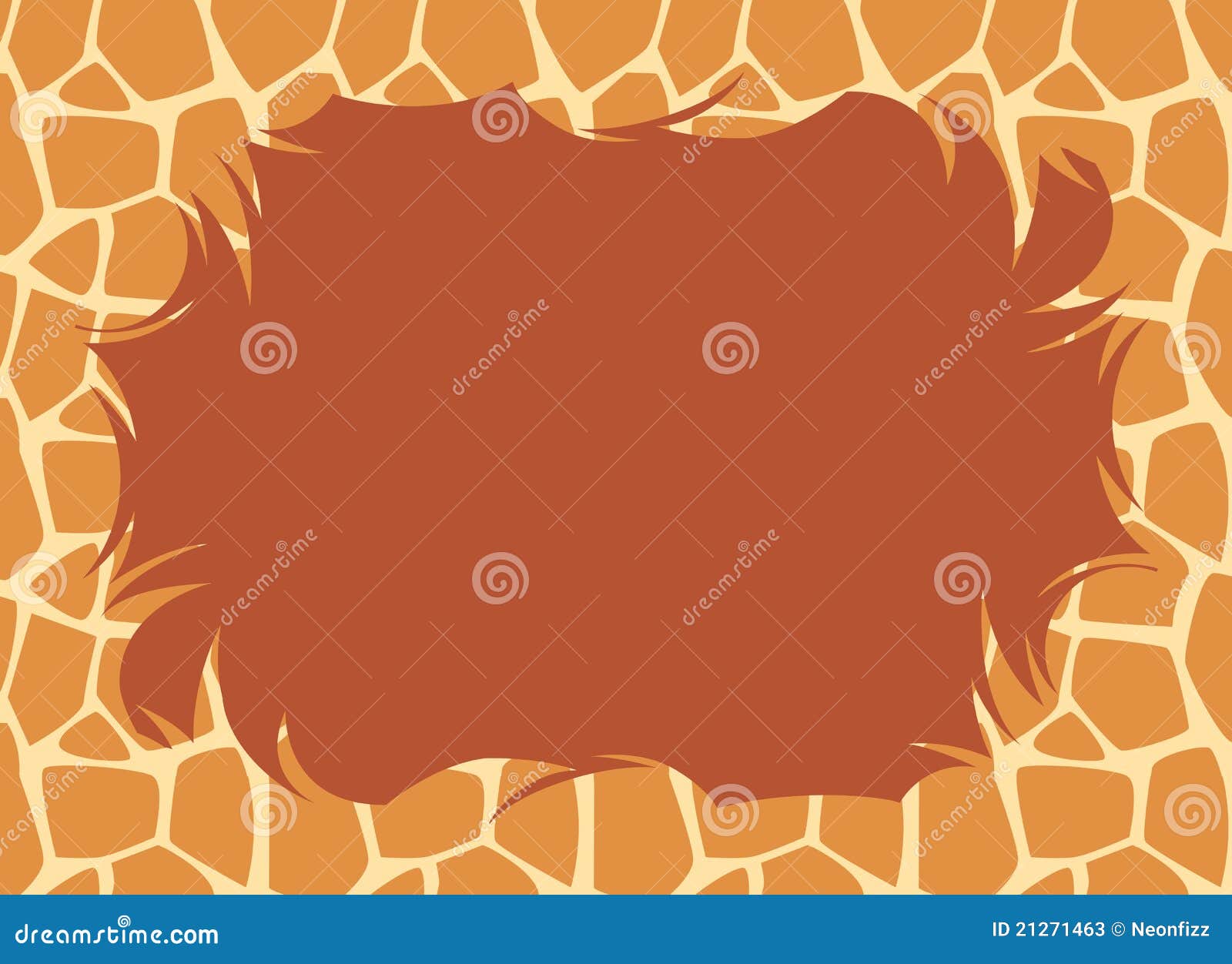 Giraffe Fur Border stock illustration. Illustration of pattern - 21271463