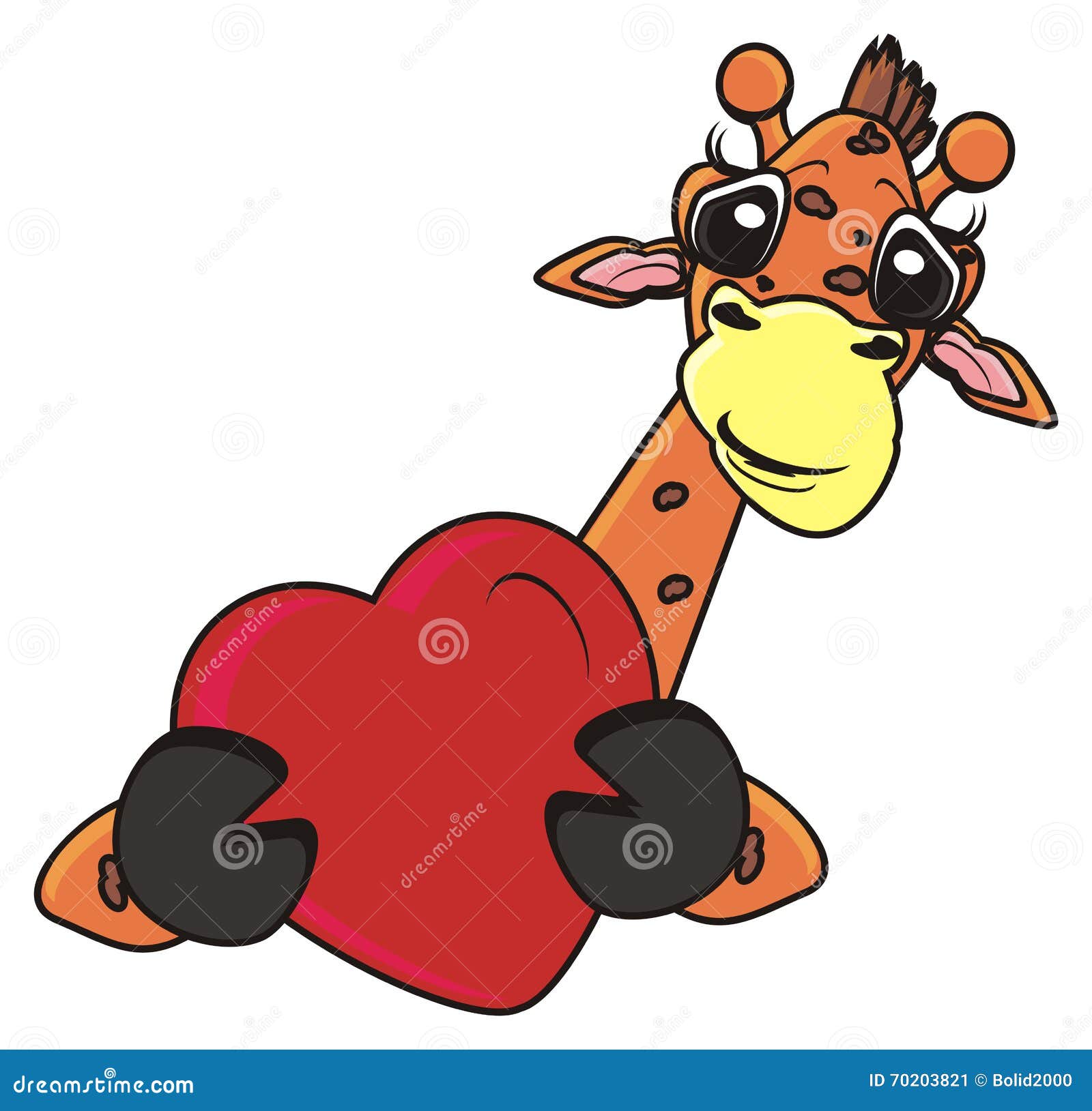 Giraffes Making Hearts