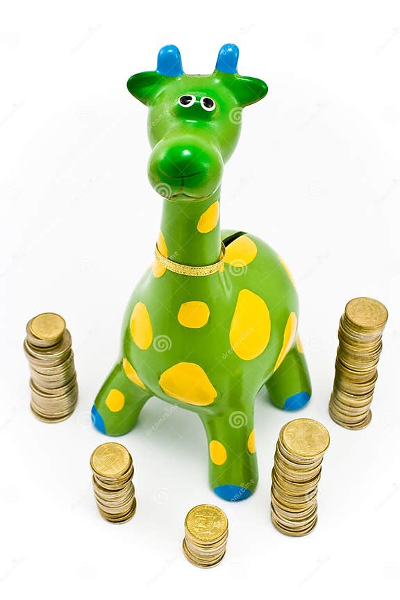 Giraffe Money-box stock image. Image of investor, resource - 17556469