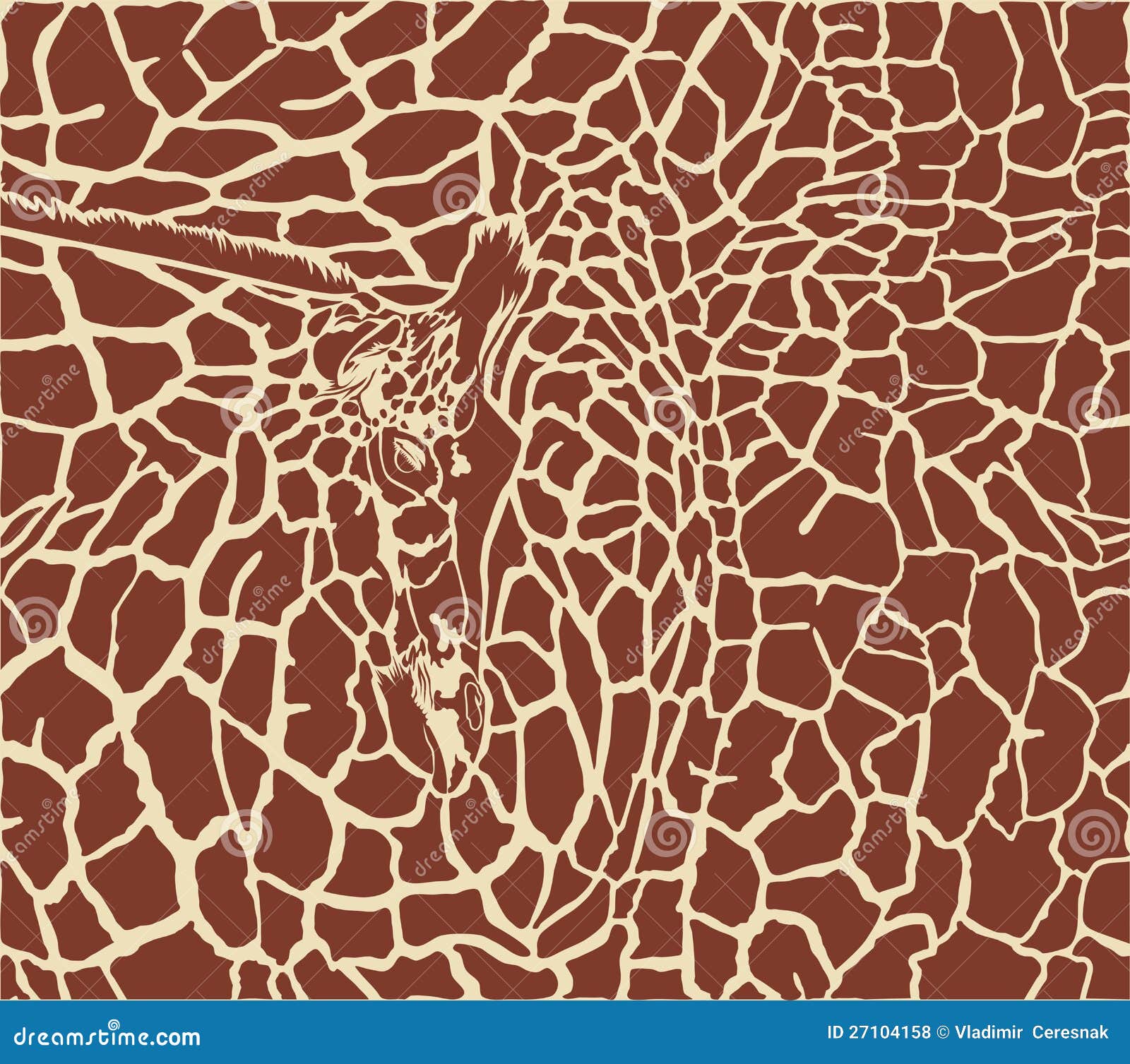 Giraffe Pattern Color Background Stock Vector - Illustration of ...