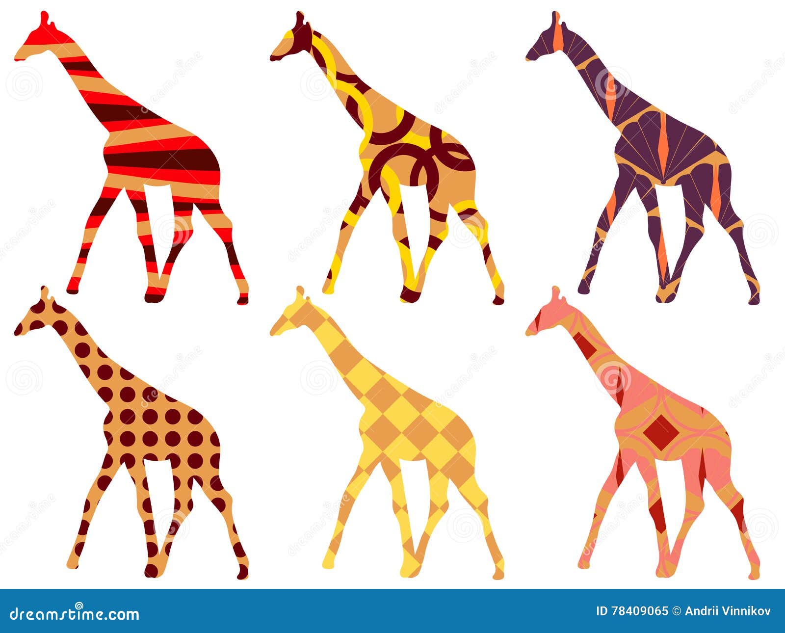 Giraffe Pattern Vector Illustration | CartoonDealer.com #36226936