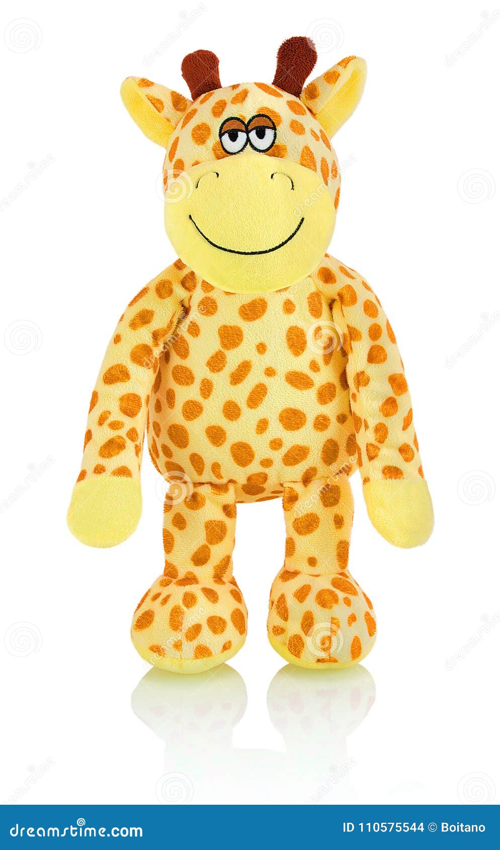 Giraffe Plushie Doll Isolated On White Background With Shadow ...