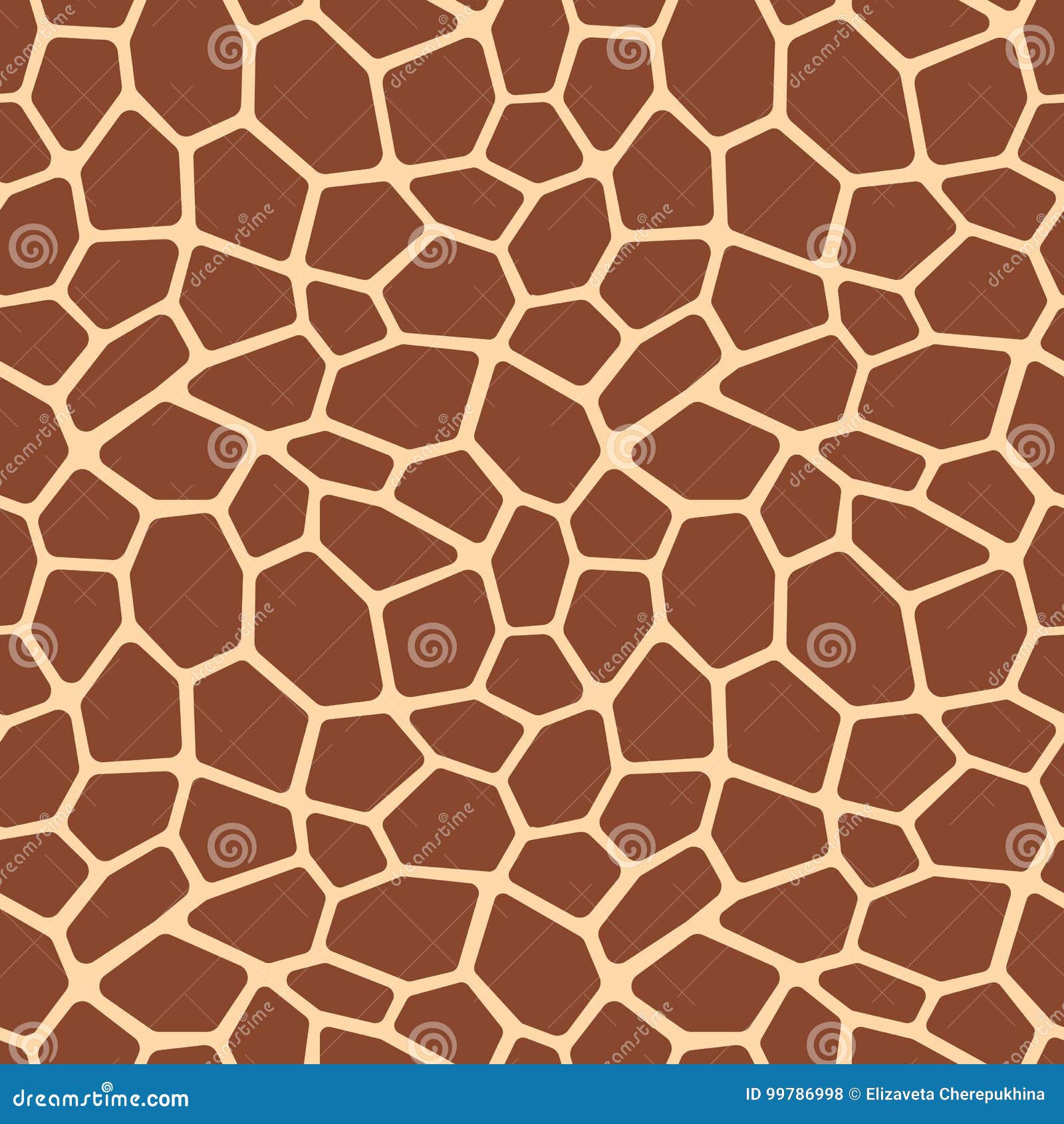 Giraffe Seamless Pattern. Brown Giraffe Spots. Popular Texture Stock ...