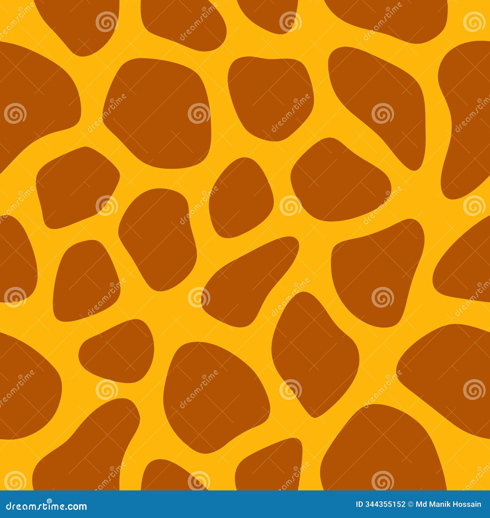 Giraffe Seamless Pattern is a Continuous Design Stock Illustration ...